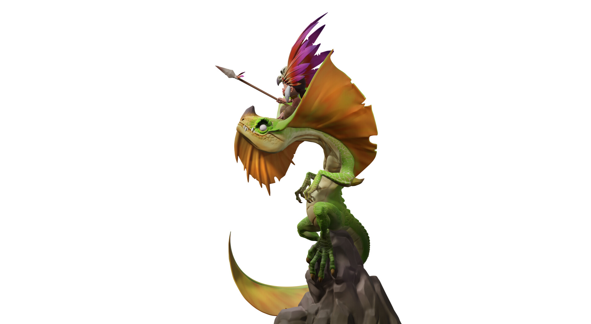 Wingfox workshop - Dragon Rider_Cartoon 3D Character Creation Course in Blender