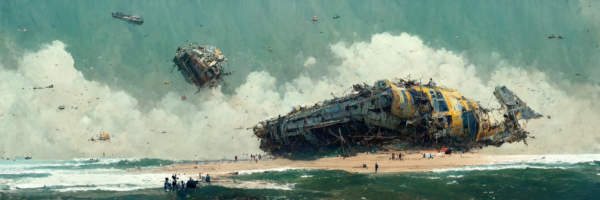 ArtStation - Fallen Spaceship