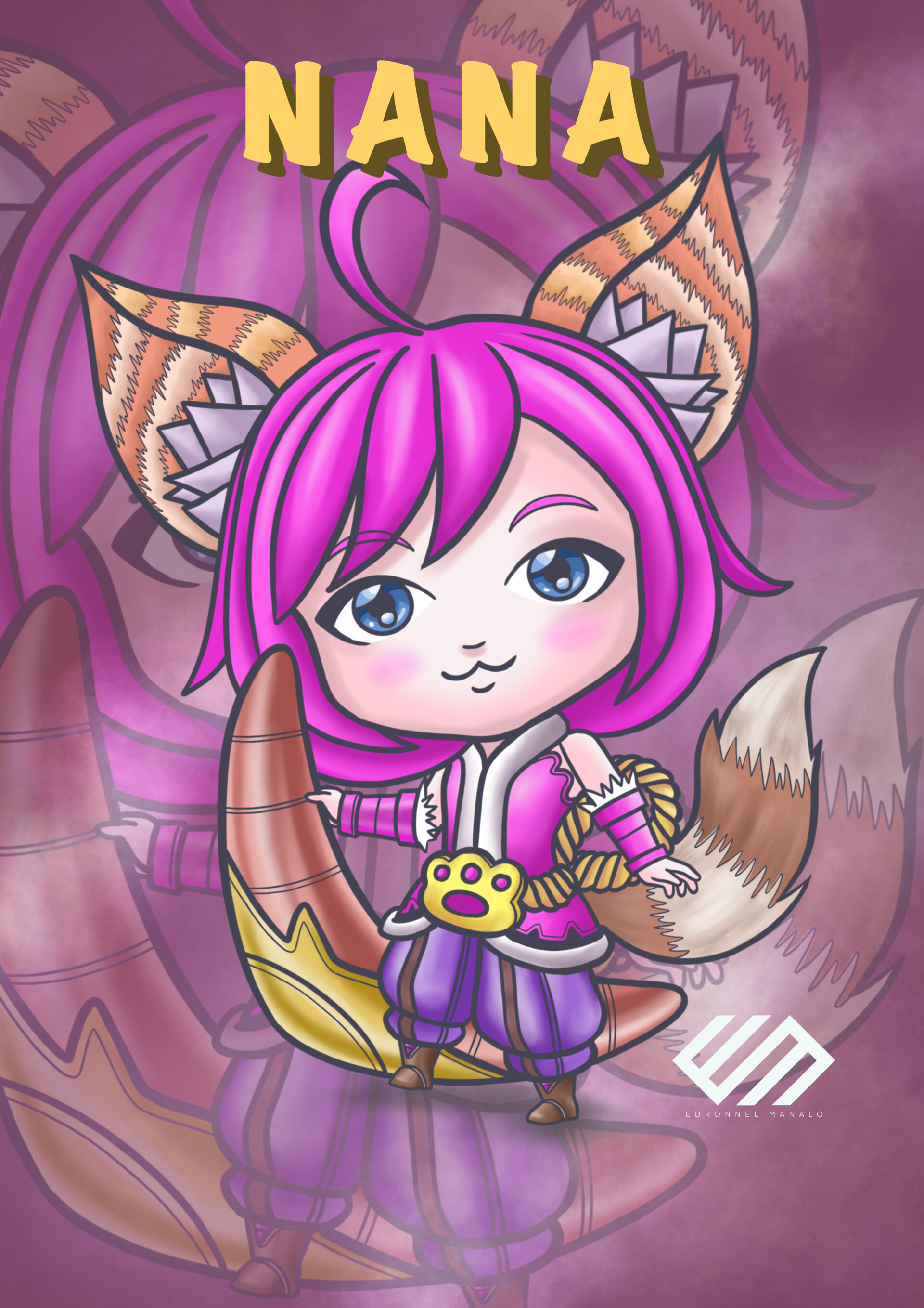 ArtStation - nana chibi digital drawing