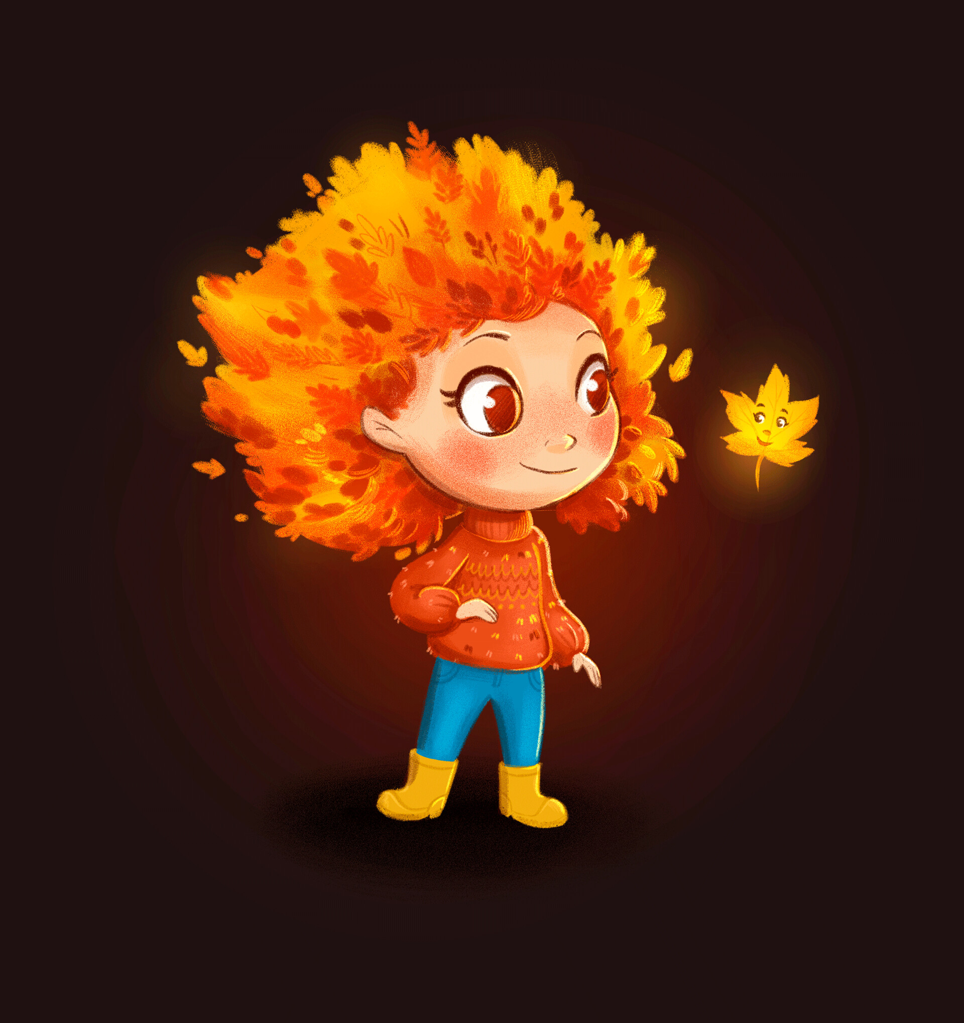 ArtStation - If Autumn was a girl. Character Design