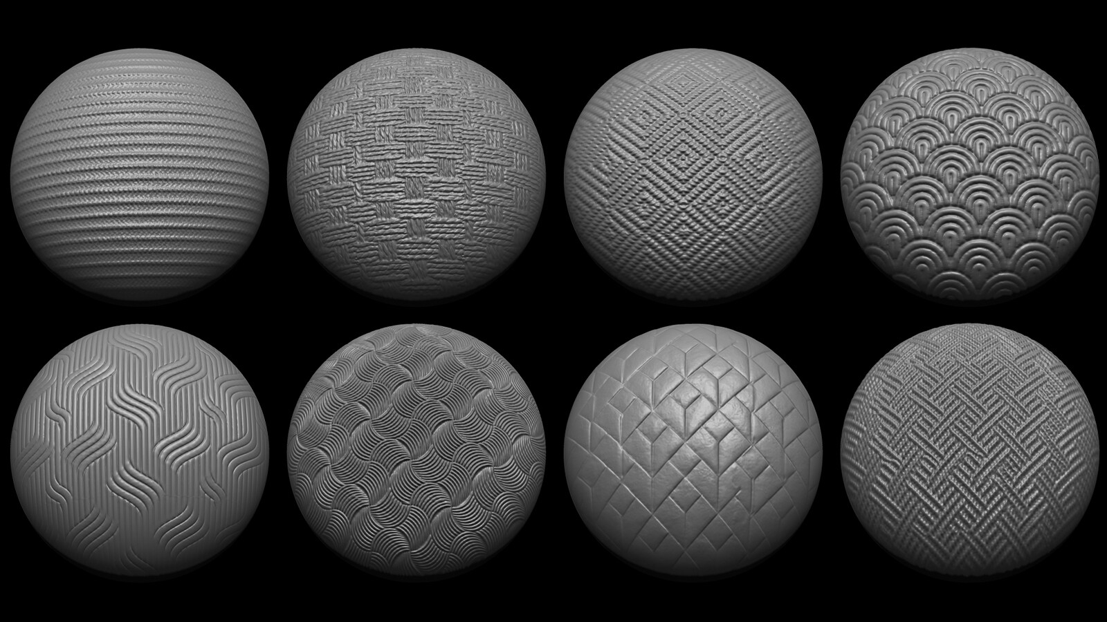 mgh3d - DETAILED FABRIC alpha brush bundle