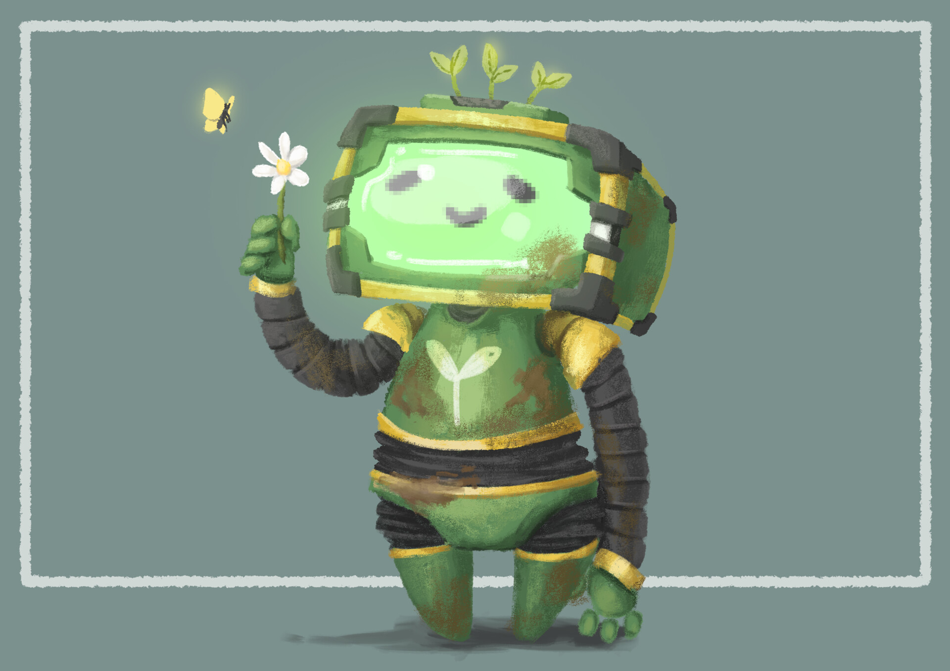 ArtStation - Plantbot - Character concept art
