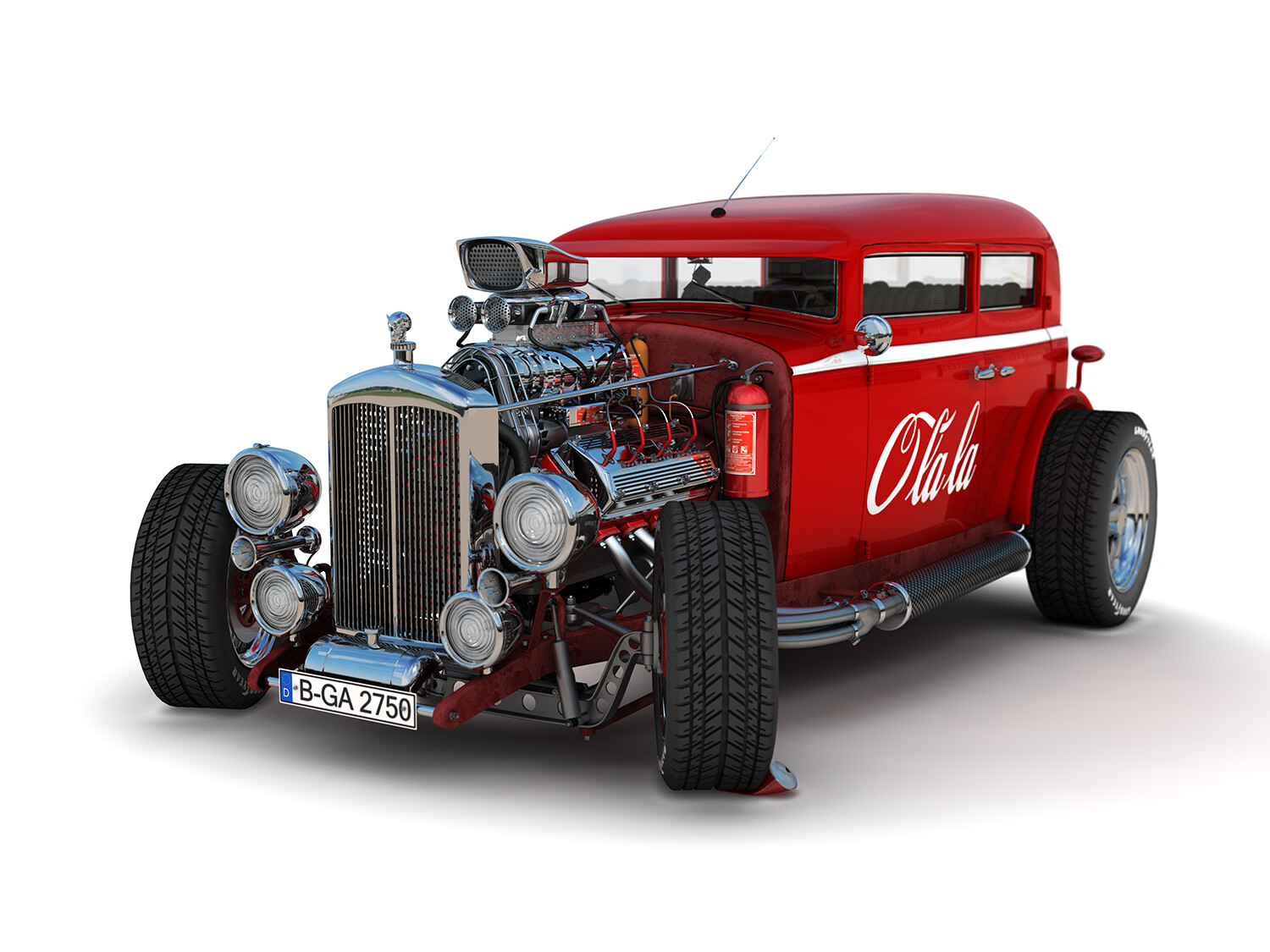 ArtStation - Red Hotrod