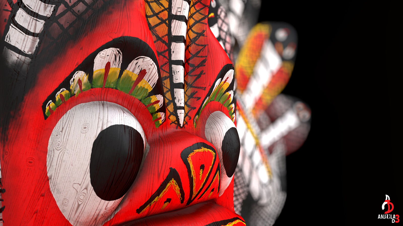 Anjula Jayanath - Sri Lankan Naga Raksha Mask