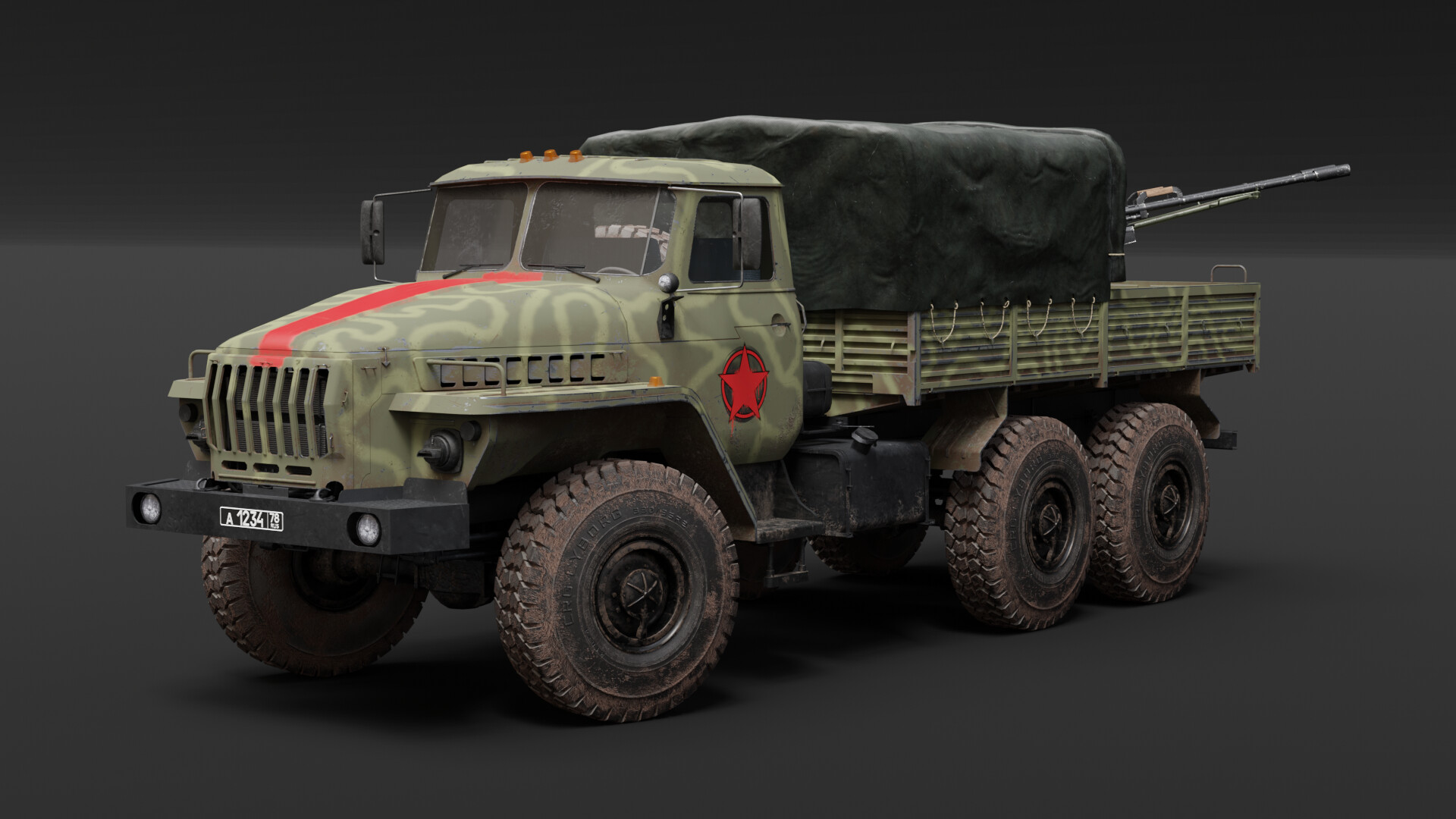 ArtStation - Ural 4320 / ZU 23-2
