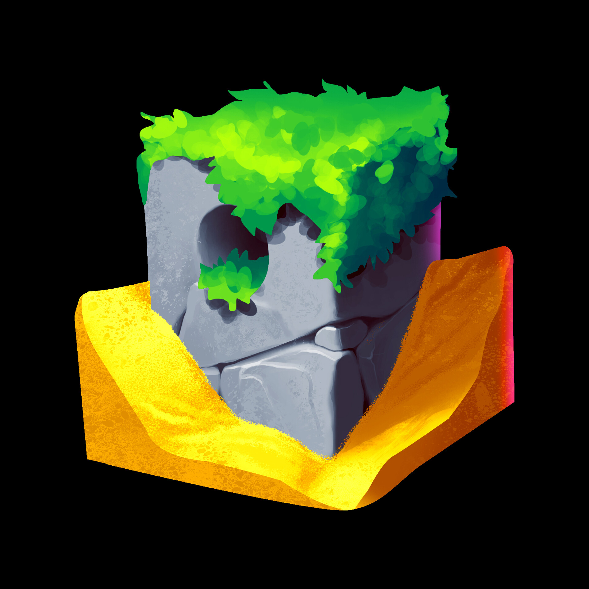 ArtStation - Stone_Icon