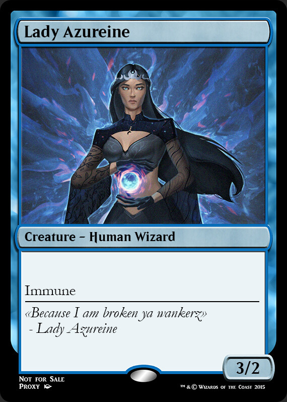 ArtStation - MtG - Fake Blue Card