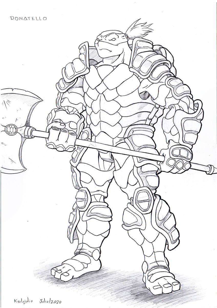 donatello coloring page tmnt