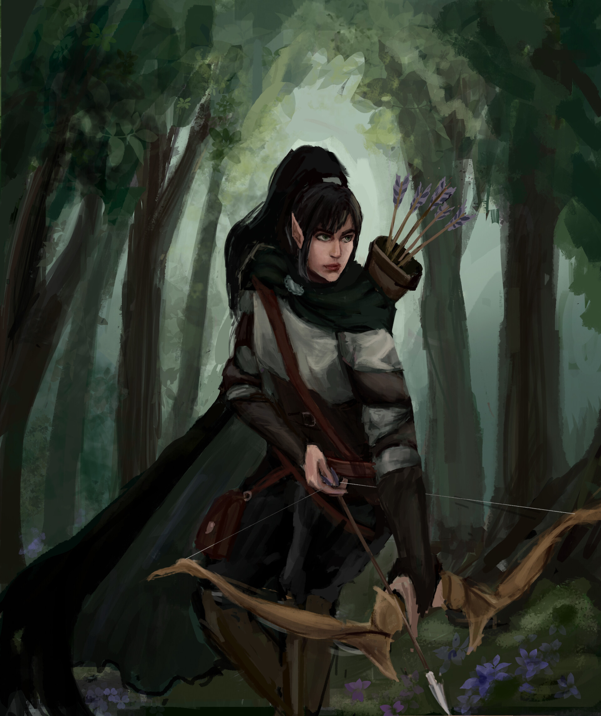 ArtStation - Half-Elf Ranger