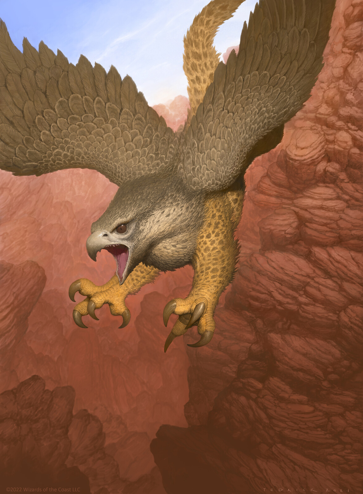 John Tedrick - Magic the Gathering: Dominaria United-- Griffin Token