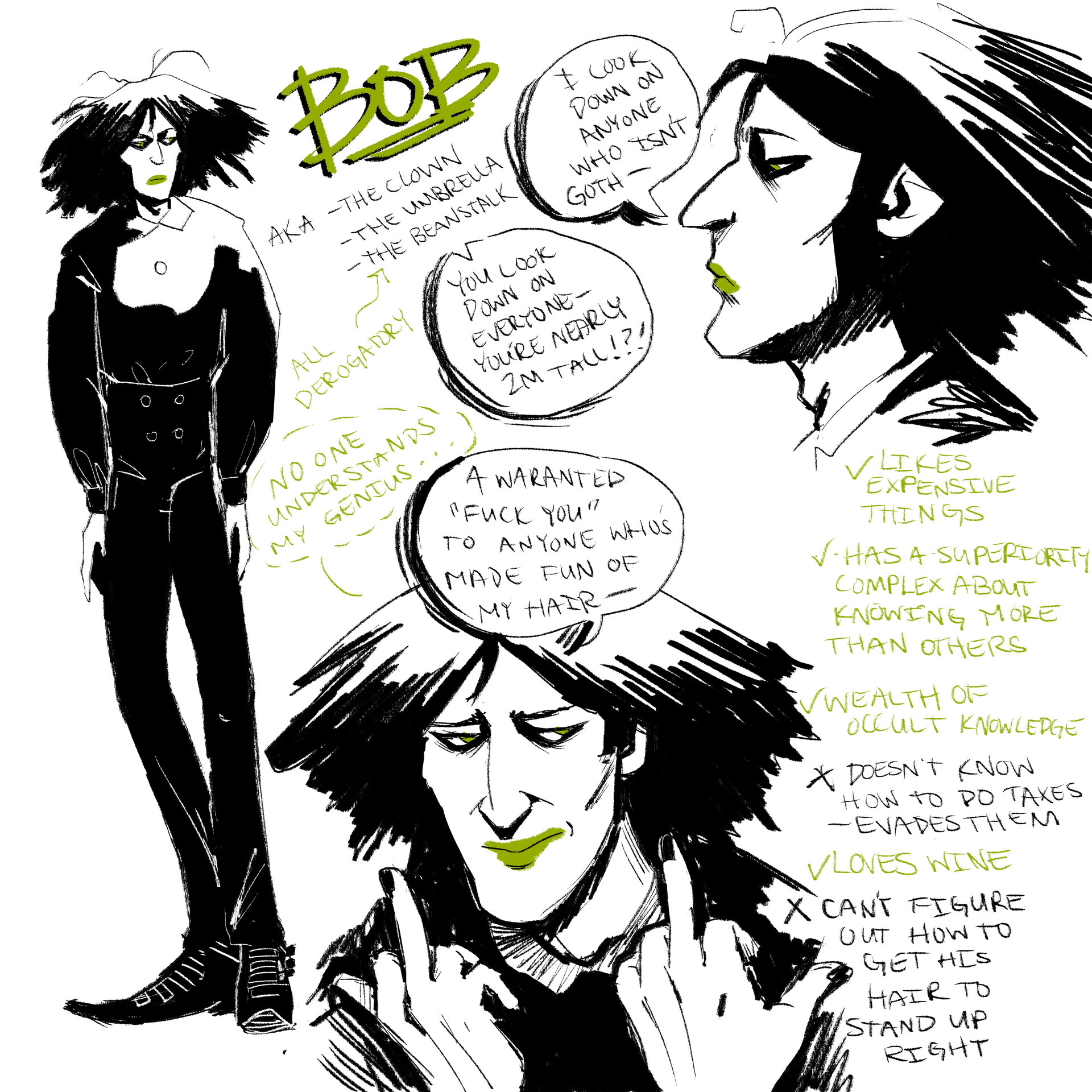 ArtStation - Glory Whole -- Character Sheet -- Bob