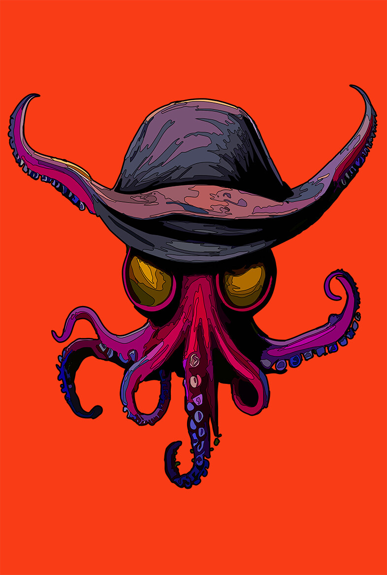 ArtStation - Red Octopus