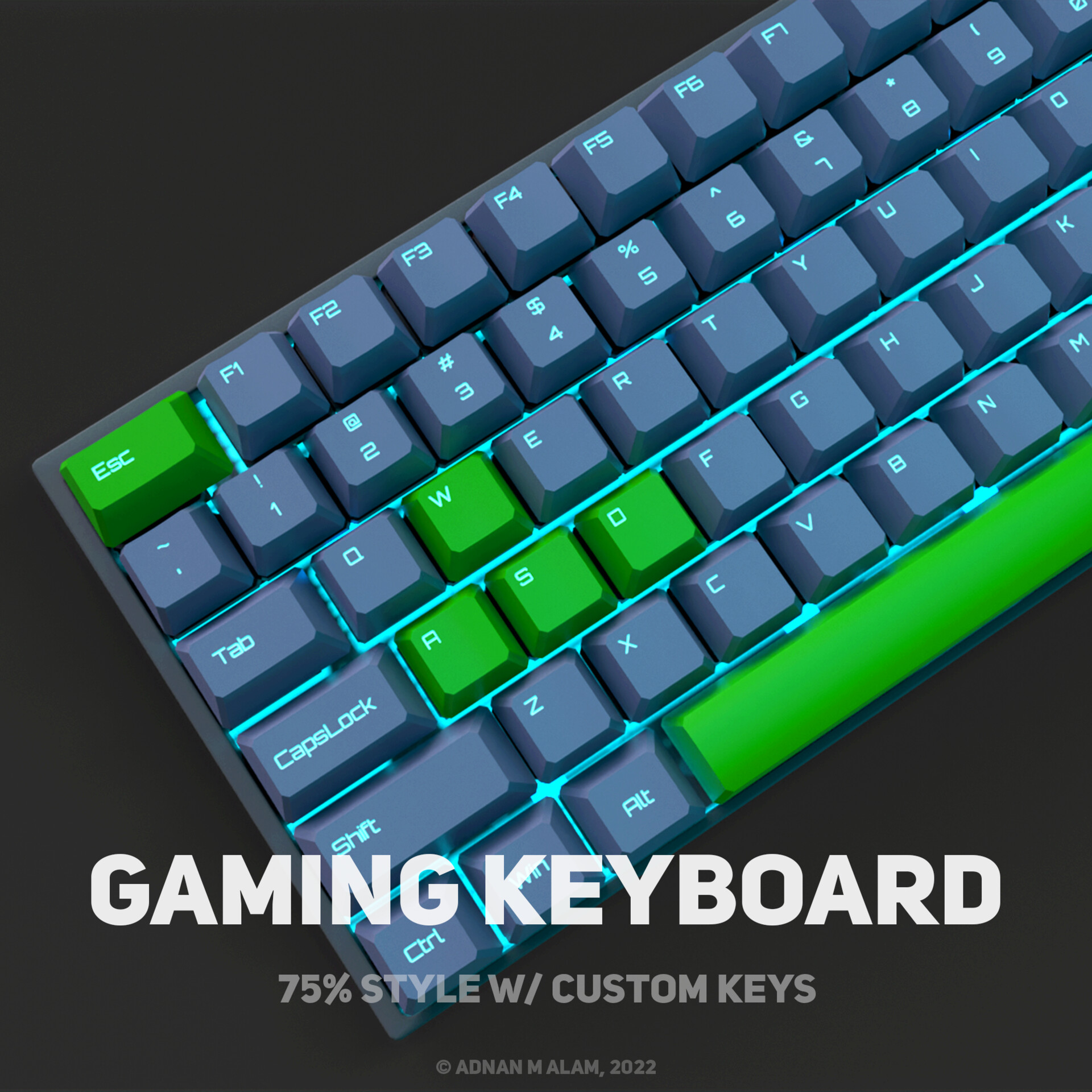 ArtStation - 75% Style Gaming Keyboard