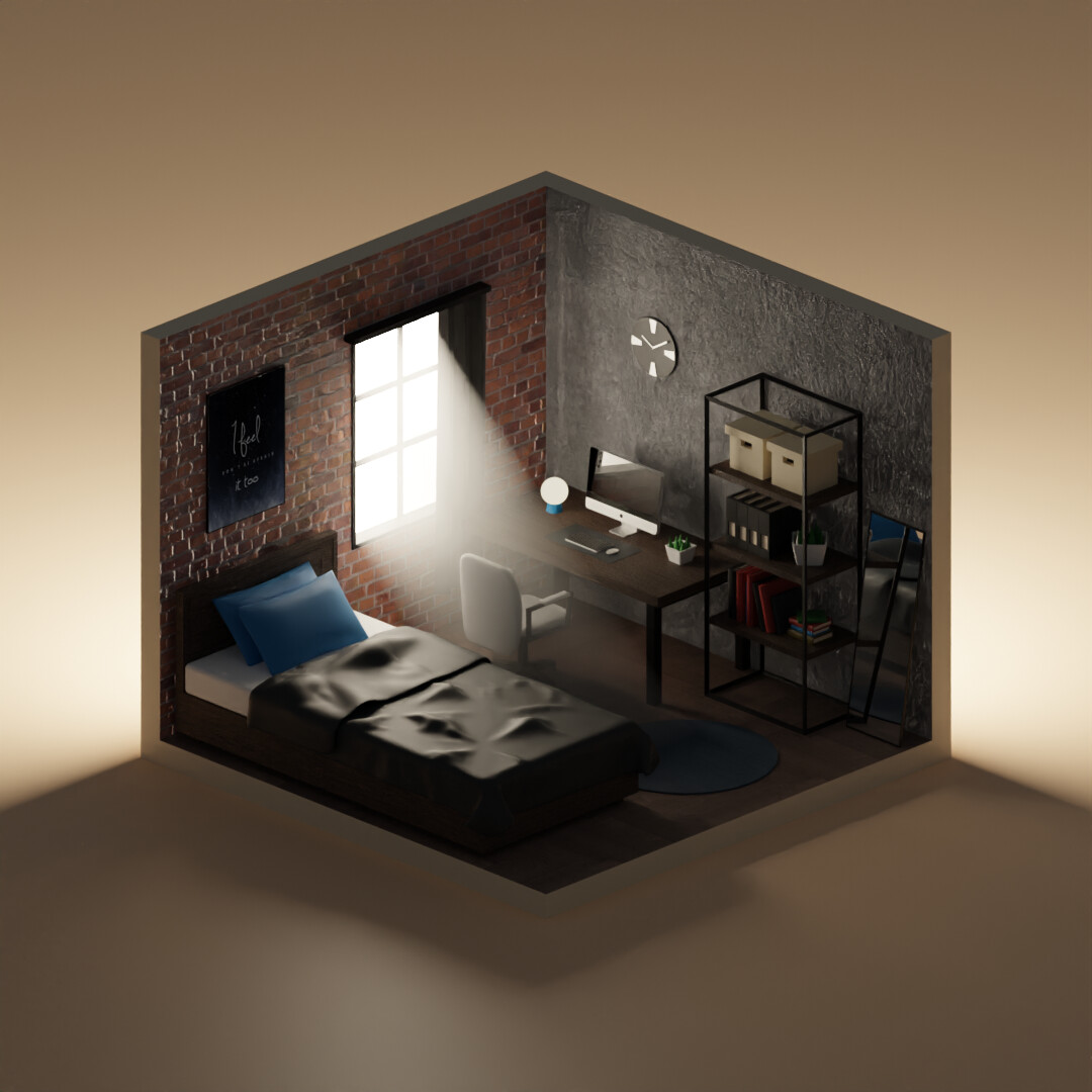 ArtStation - Isometric Room Design