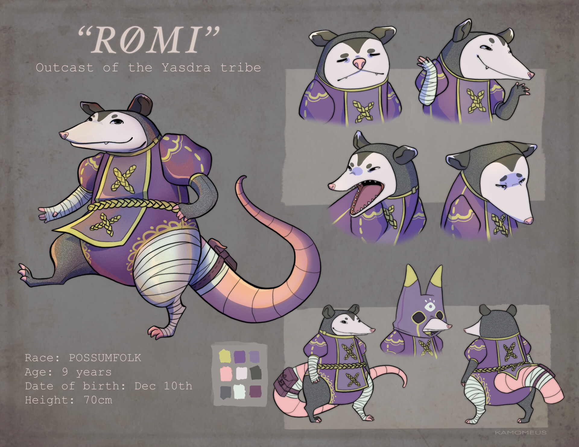 Paula Senin / KAMOMEUS - Romi - Possumfolk creature