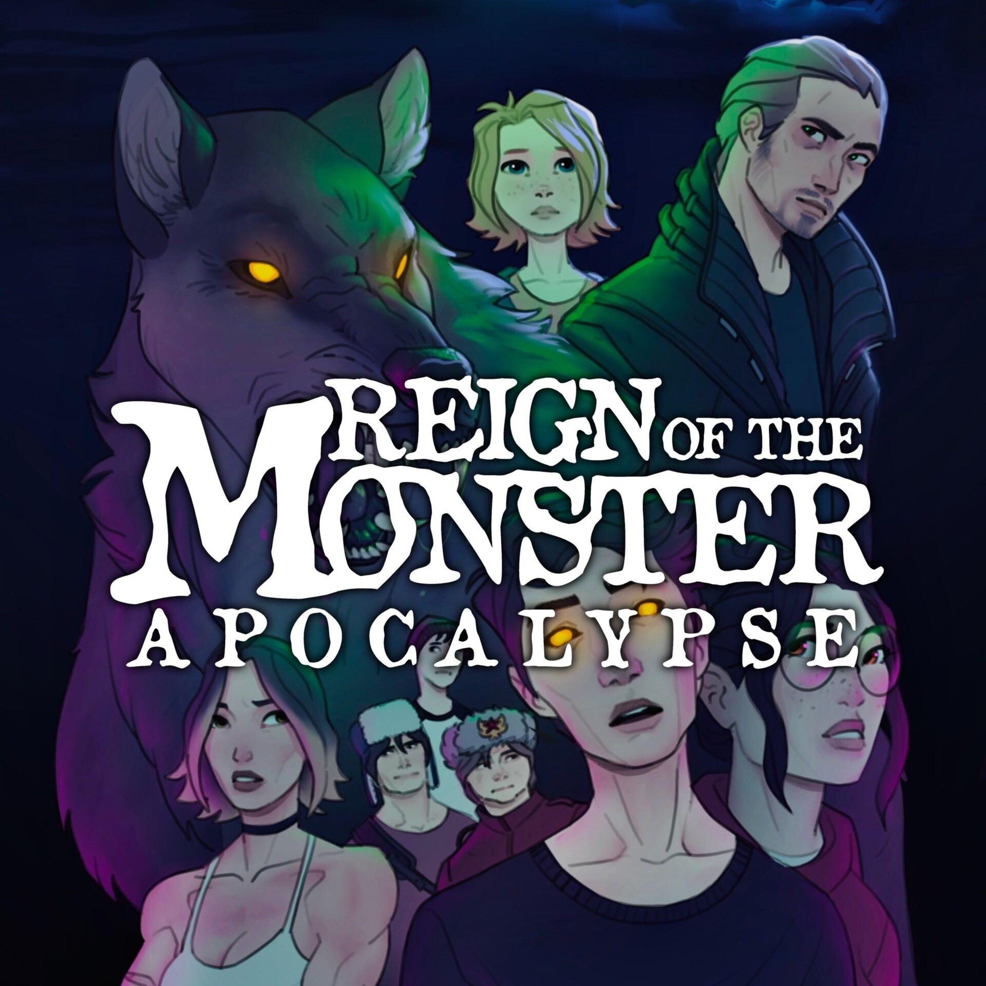 ArtStation - Reign of the Monster Apocalypse: Book One Variant Cover