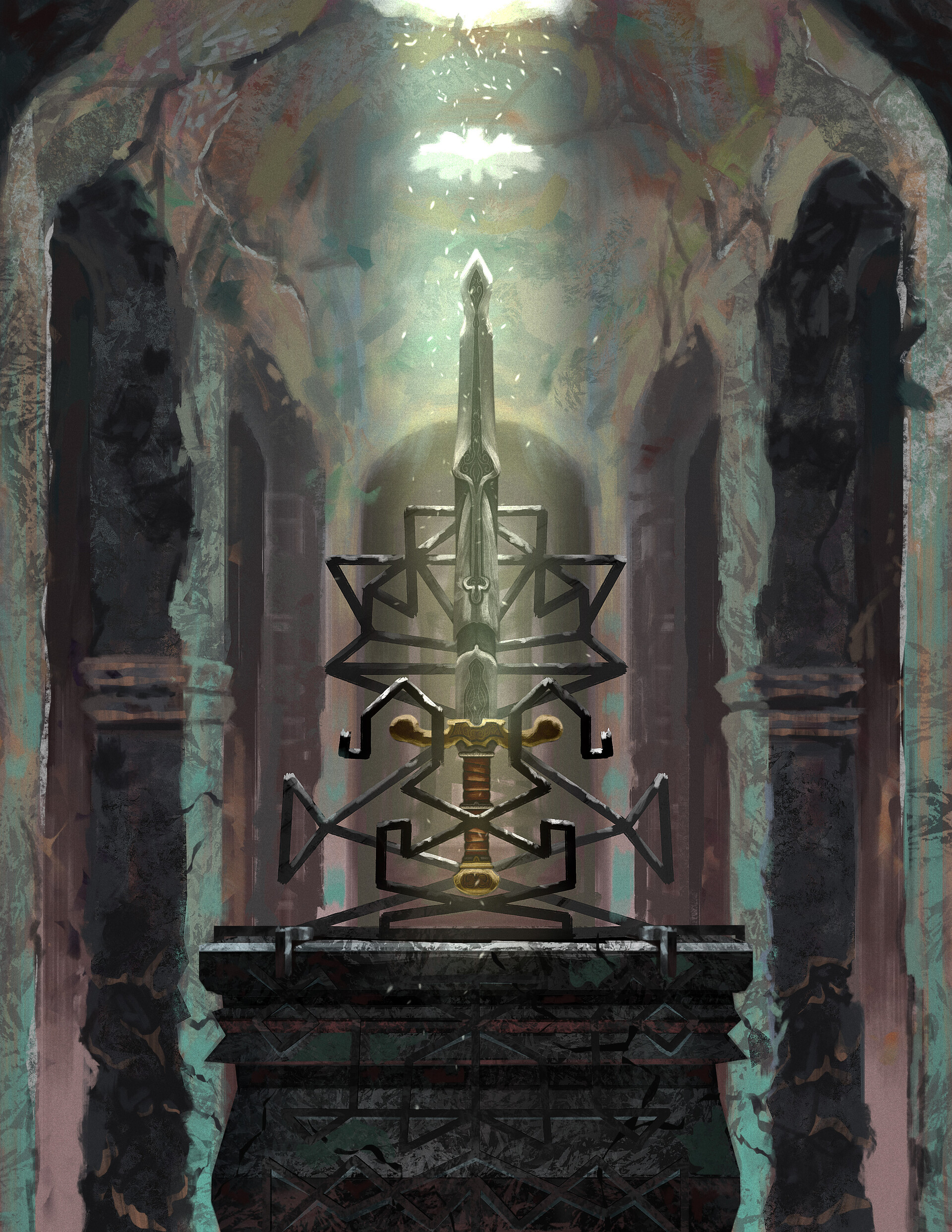 ArtStation - Evershift, magical sword