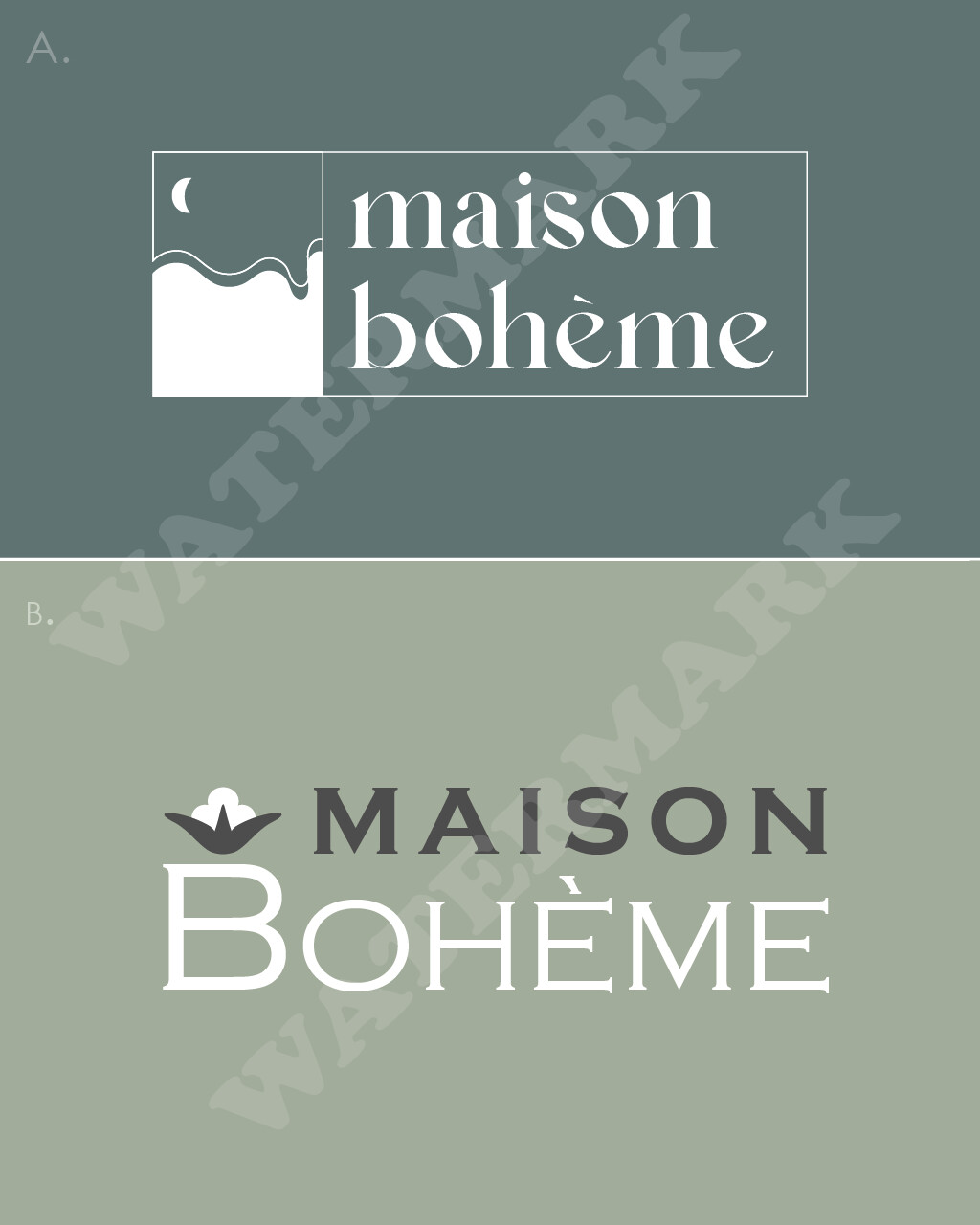 Maryna - Logo for linen company