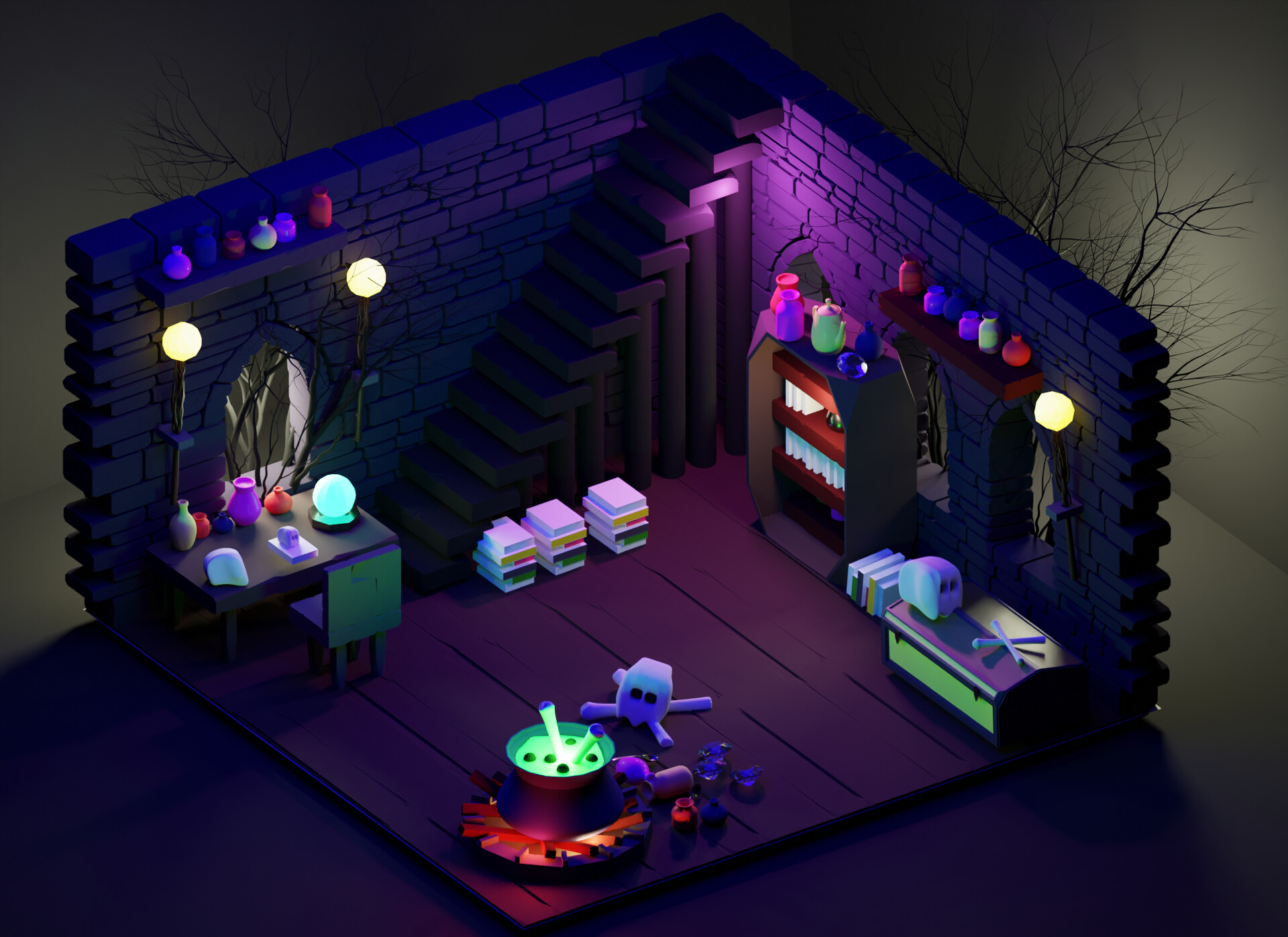 ArtStation - witch room