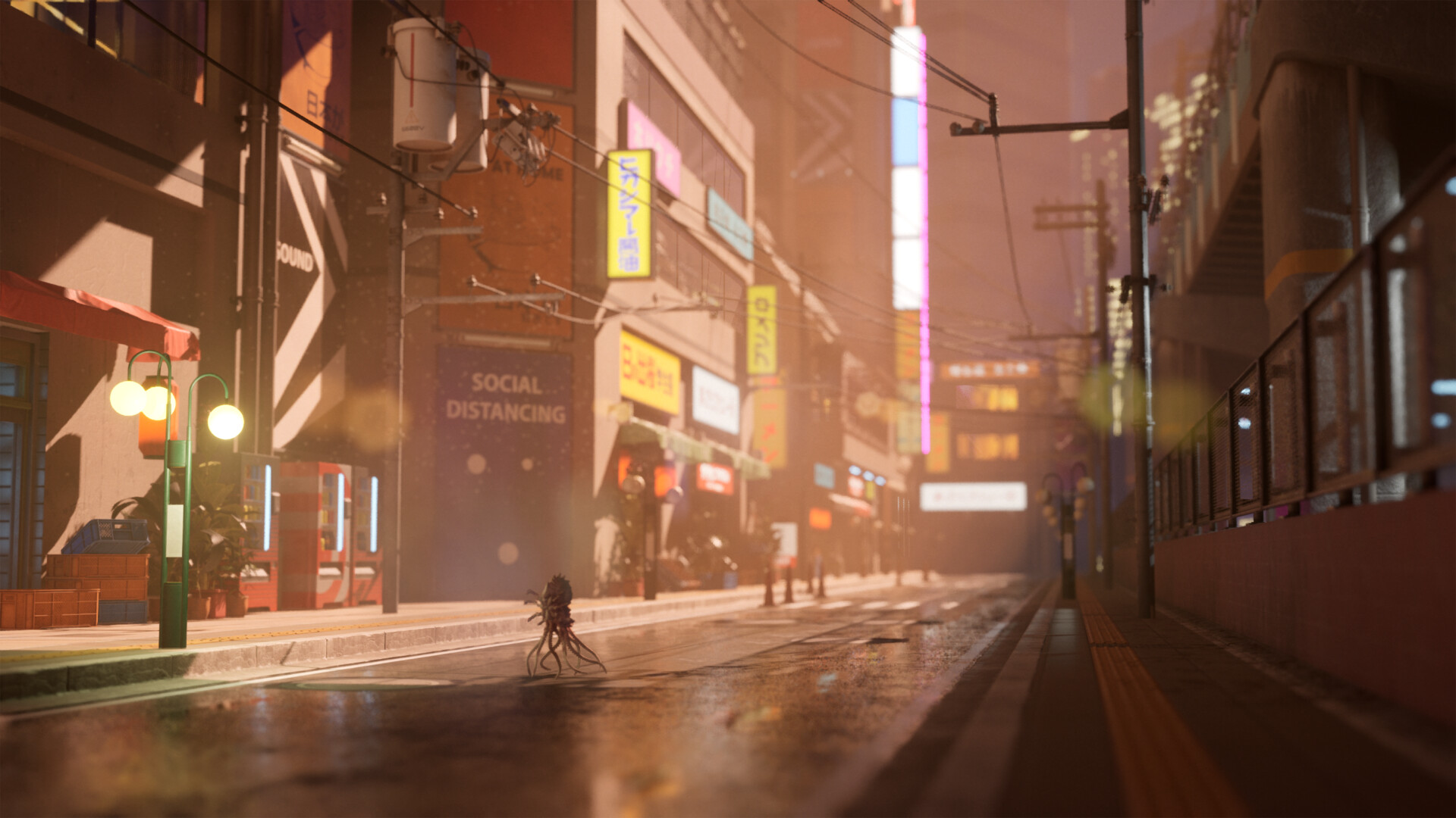 ArtStation - Stylized Japanese Street - Relight