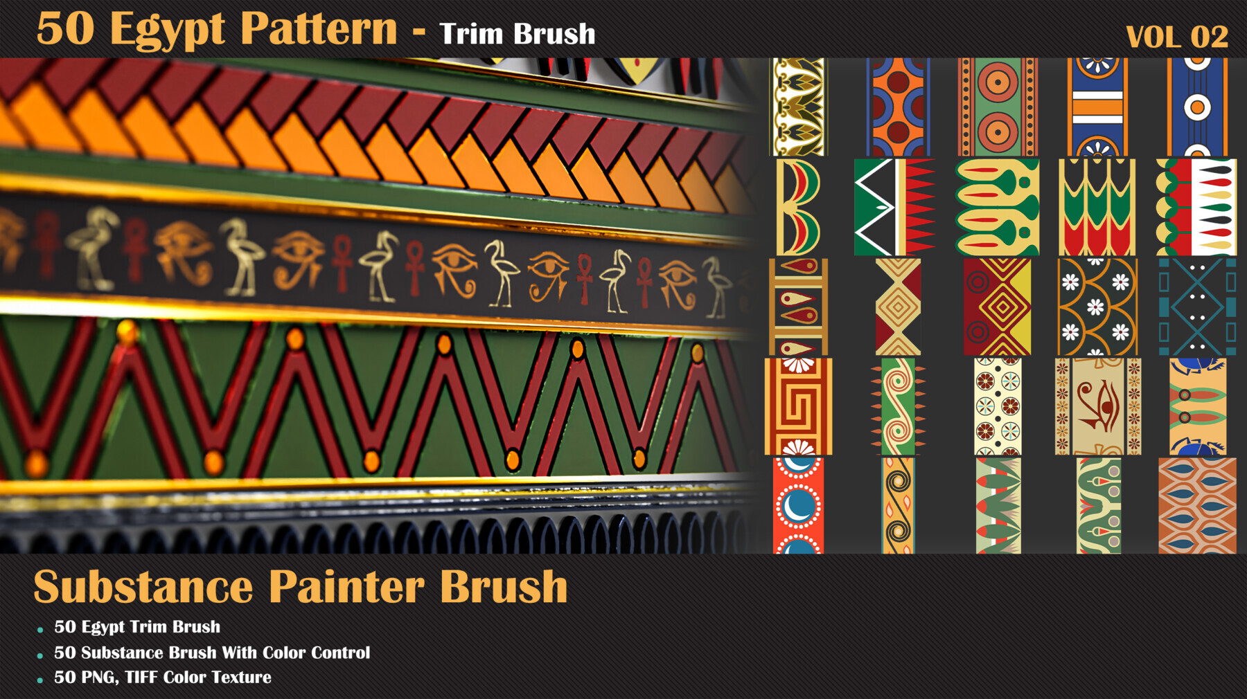 Milad Kambari - 50 Egypt Trim Brush - VOL 02
