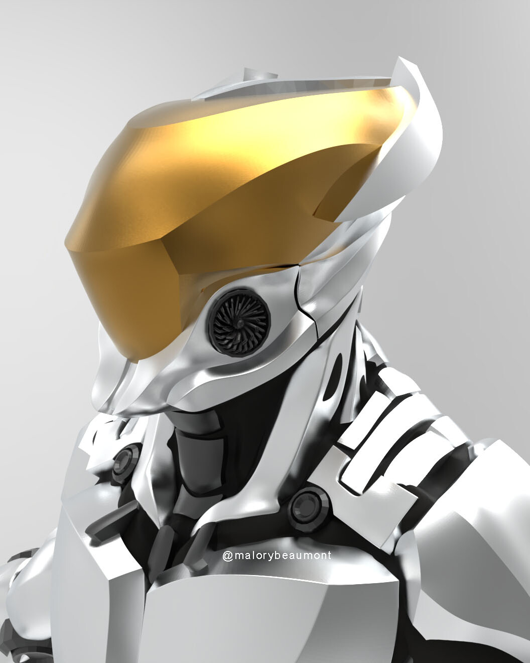 ArtStation - 3D Mecha Armor A-pose