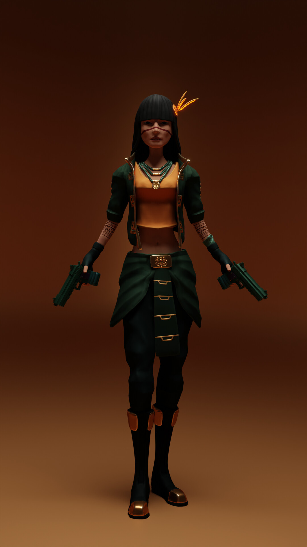 ArtStation - Tayanna - Stylized Aztec Woman