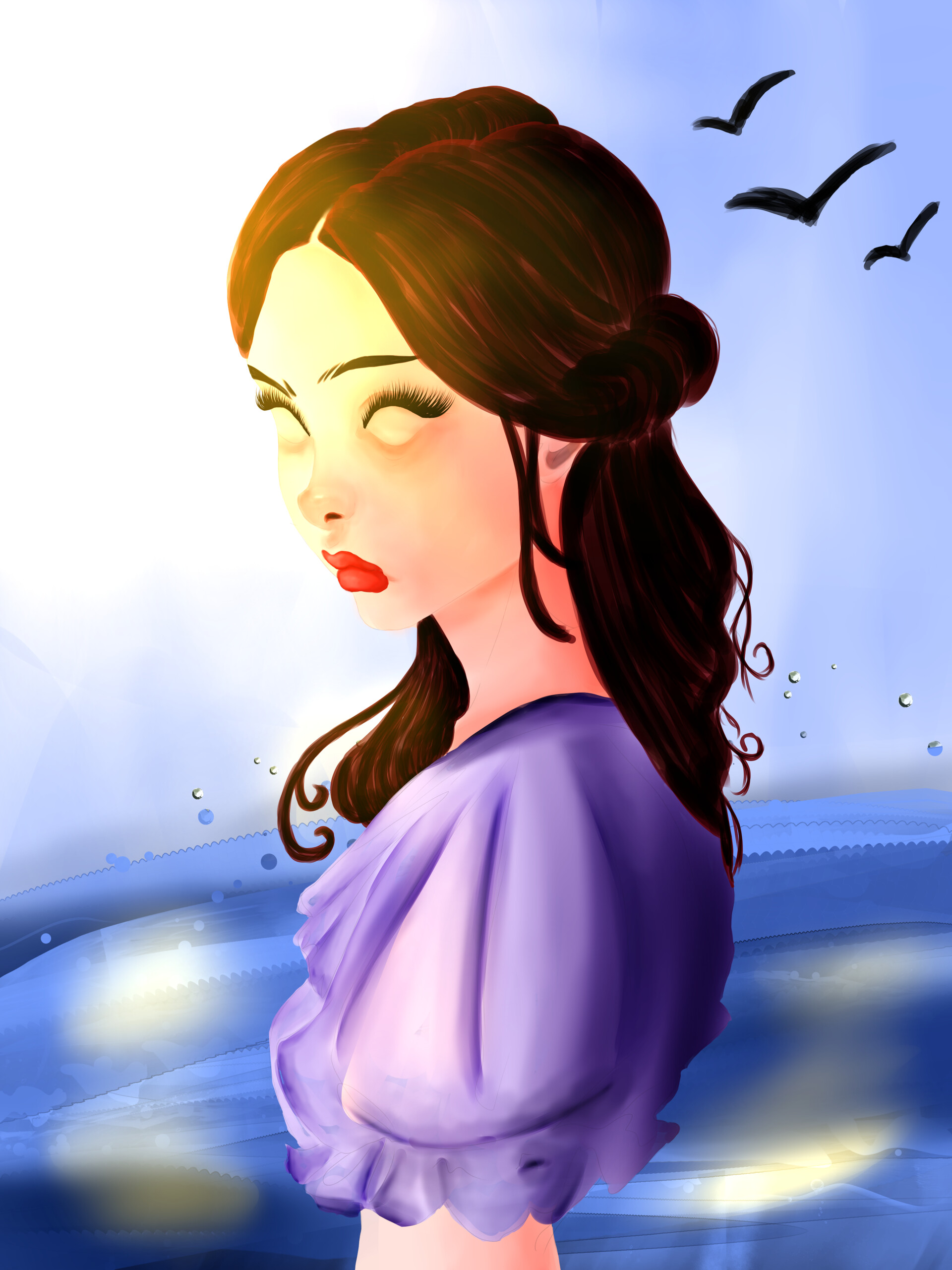 ArtStation - Innocent Beauty In Dark Style