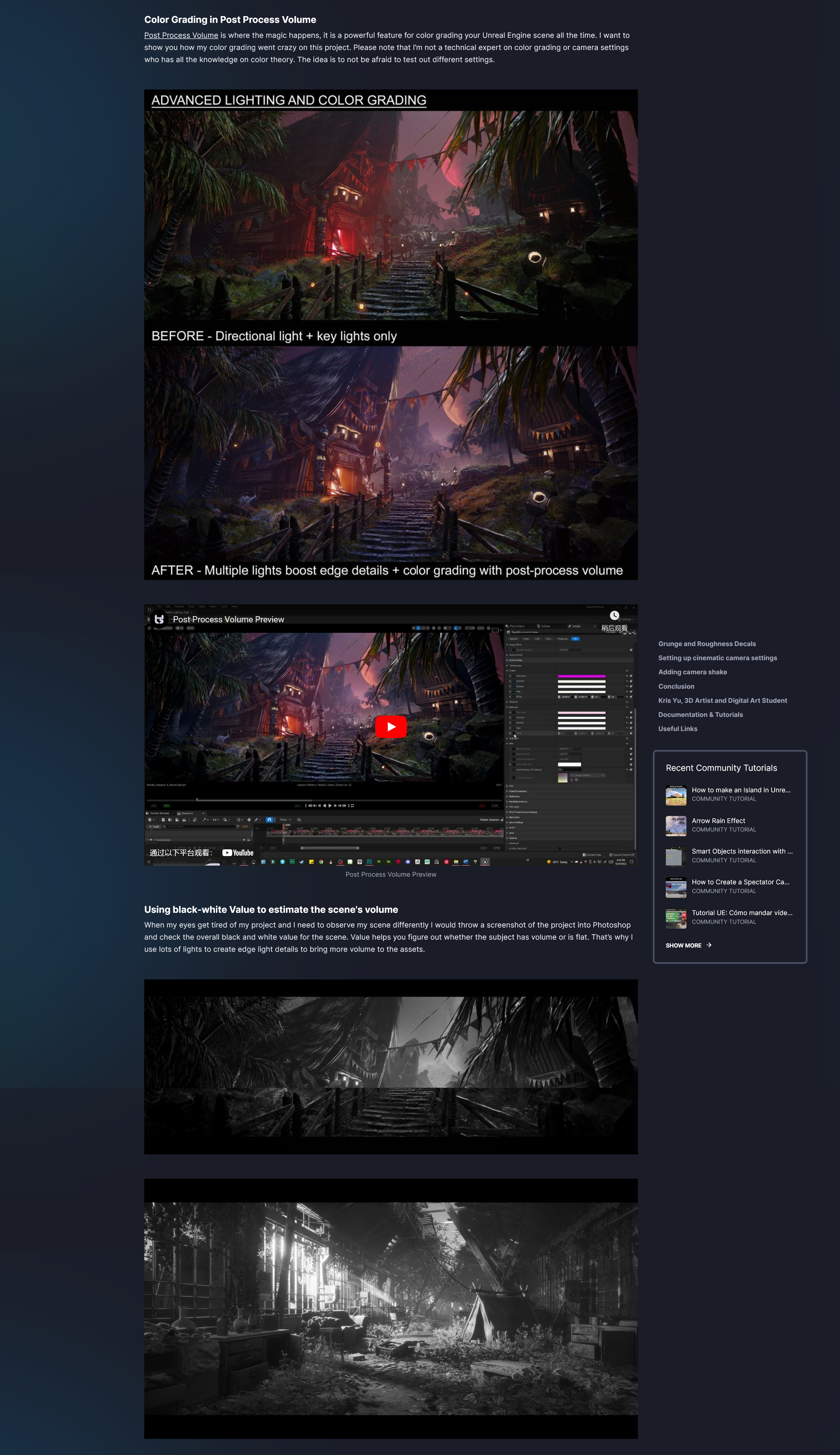 Kris YU - Achieving Depth In Unreal Engine 5 With Lighting And Cinematic Settings