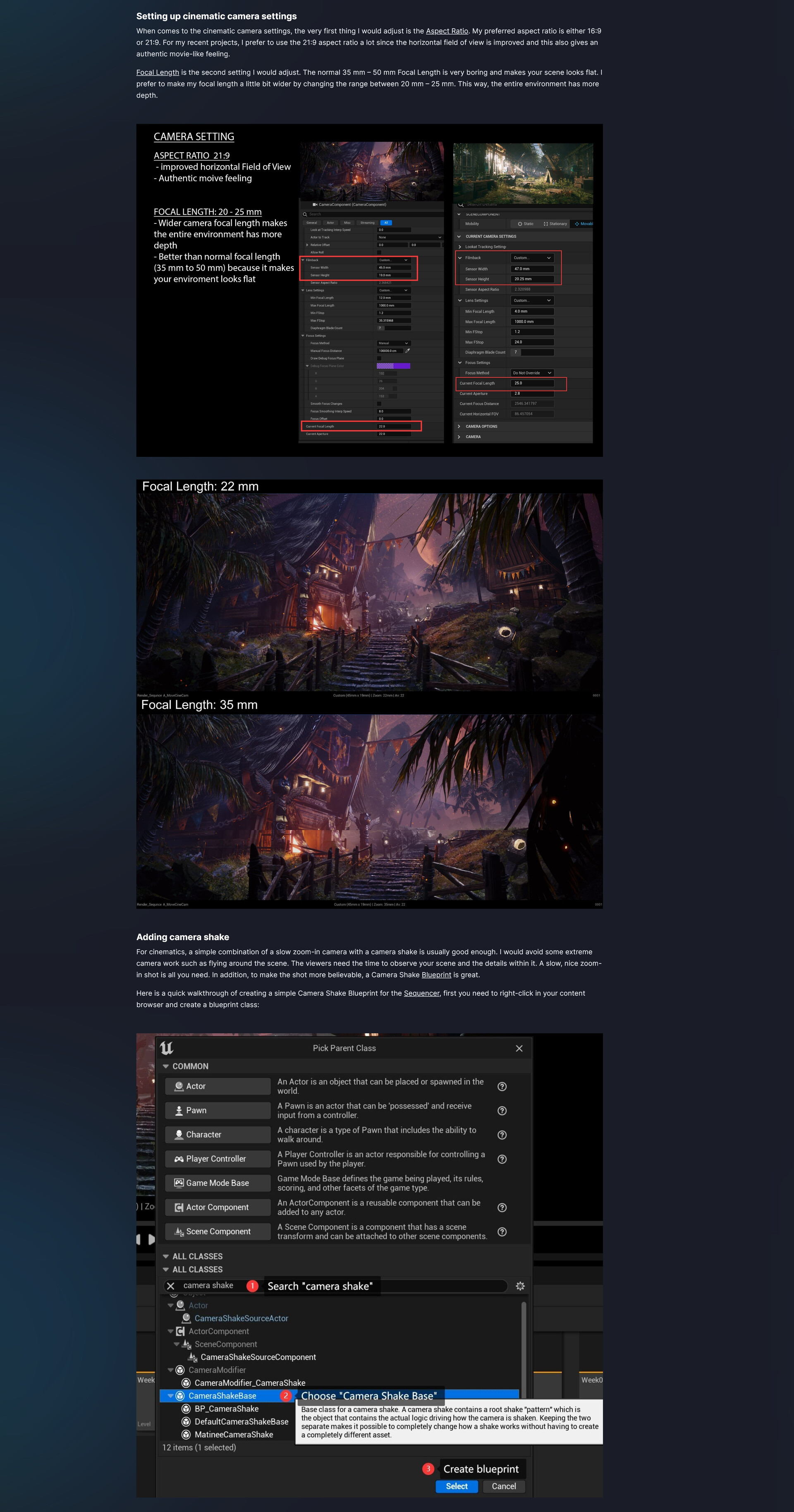 Kris YU - Achieving Depth In Unreal Engine 5 With Lighting And Cinematic Settings