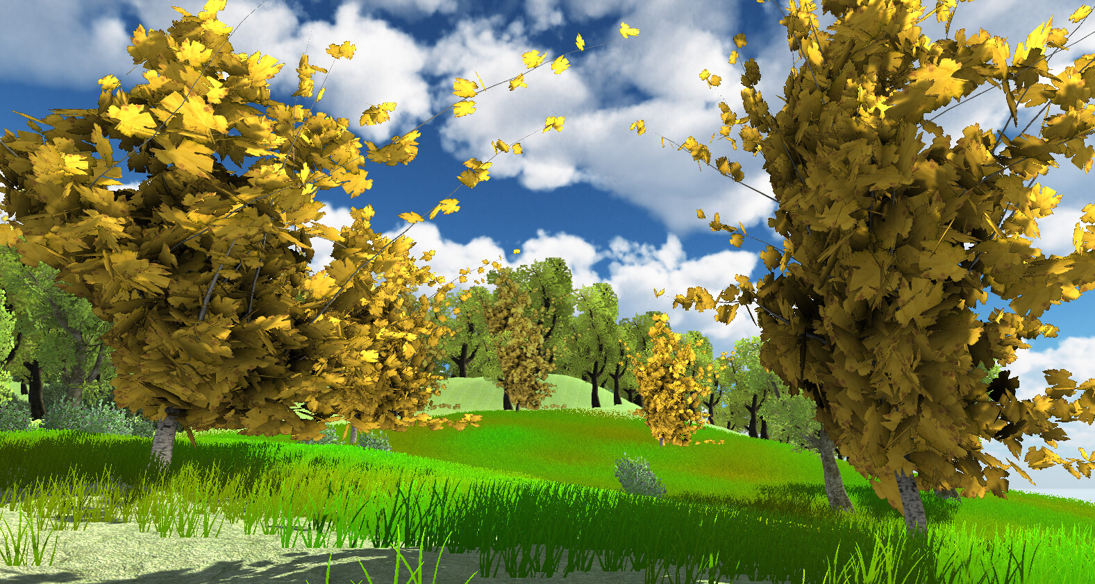 ArtStation - Trees and terrain made in Unity