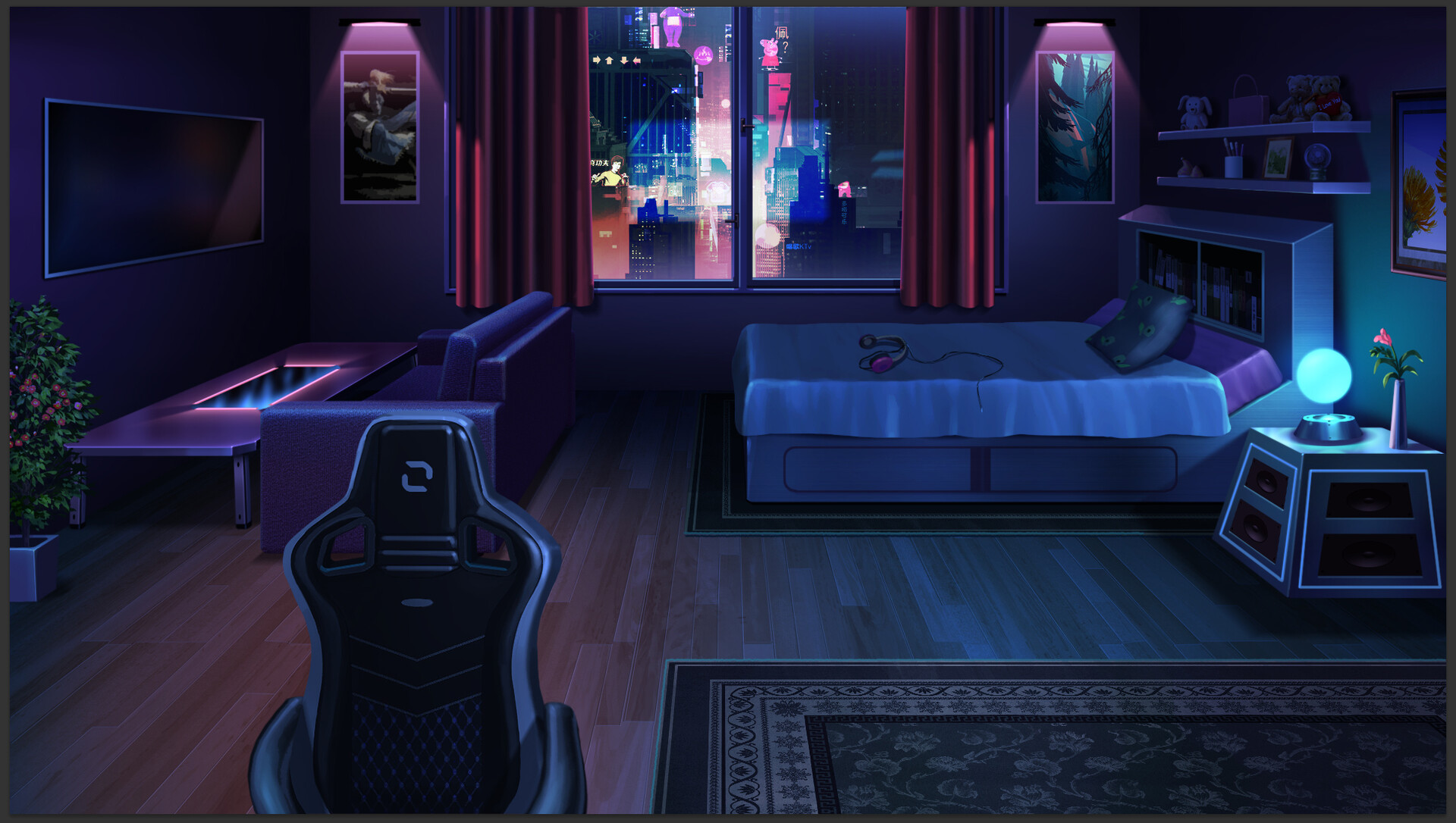 Streamer Room Background Streamer Room Background