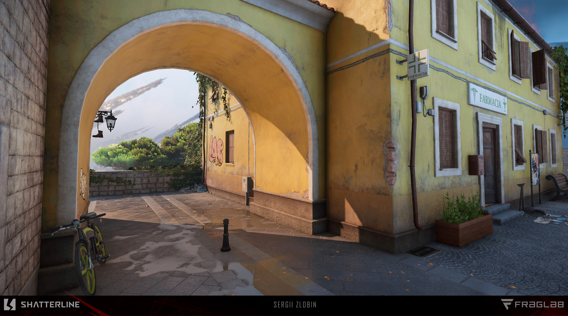Sergii Zlobin - Shatterline - Old town map
