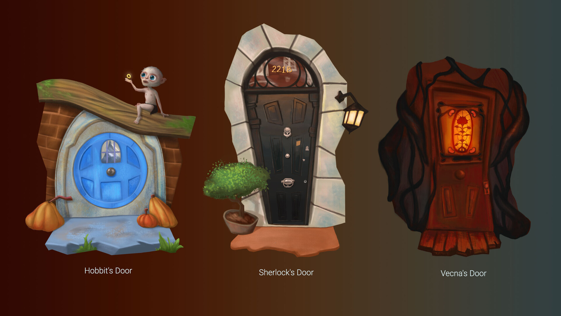 ArtStation - Stylized doors
