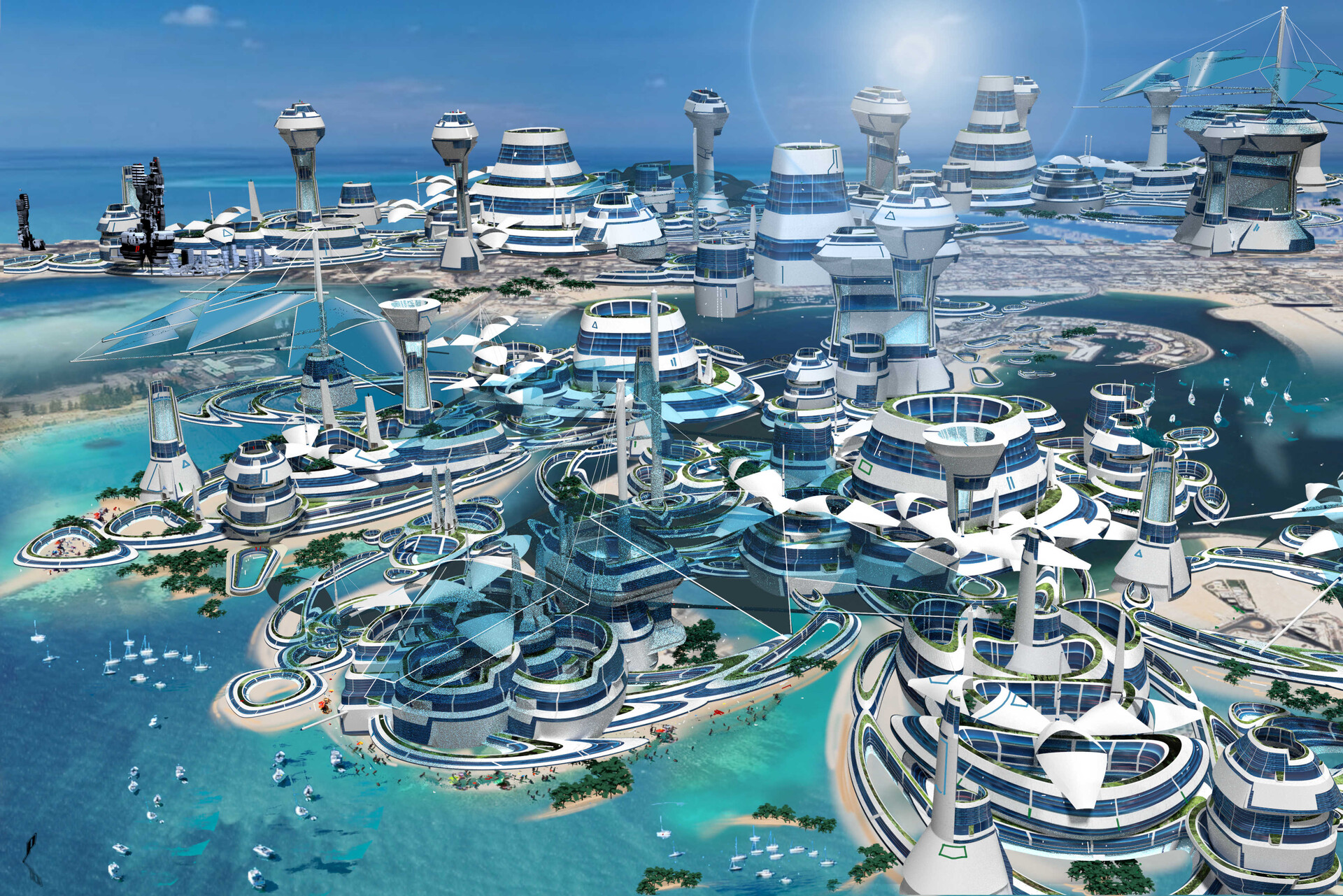 ArtStation - Lagoon city 2022