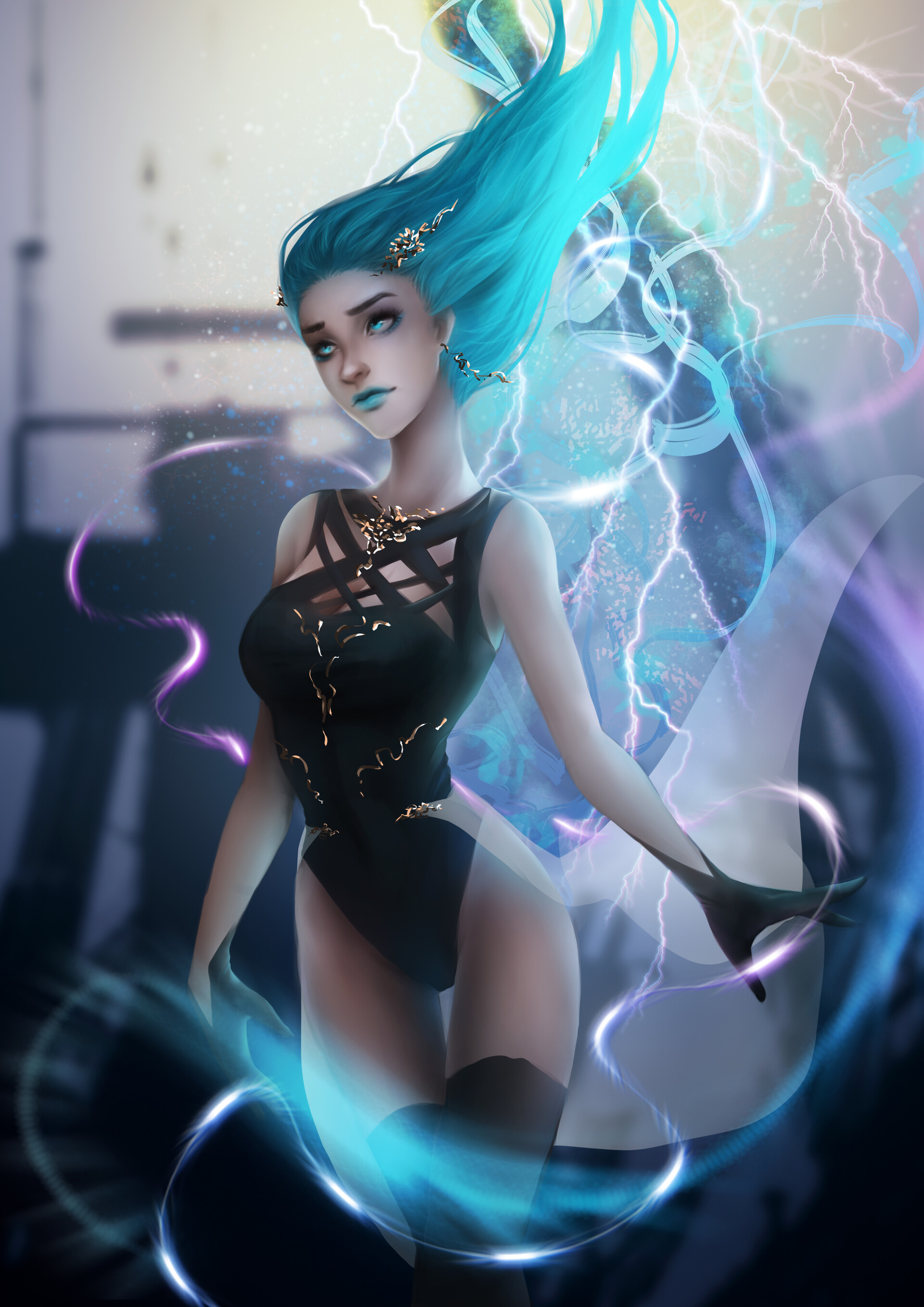 ArtStation - The Lightning Lady