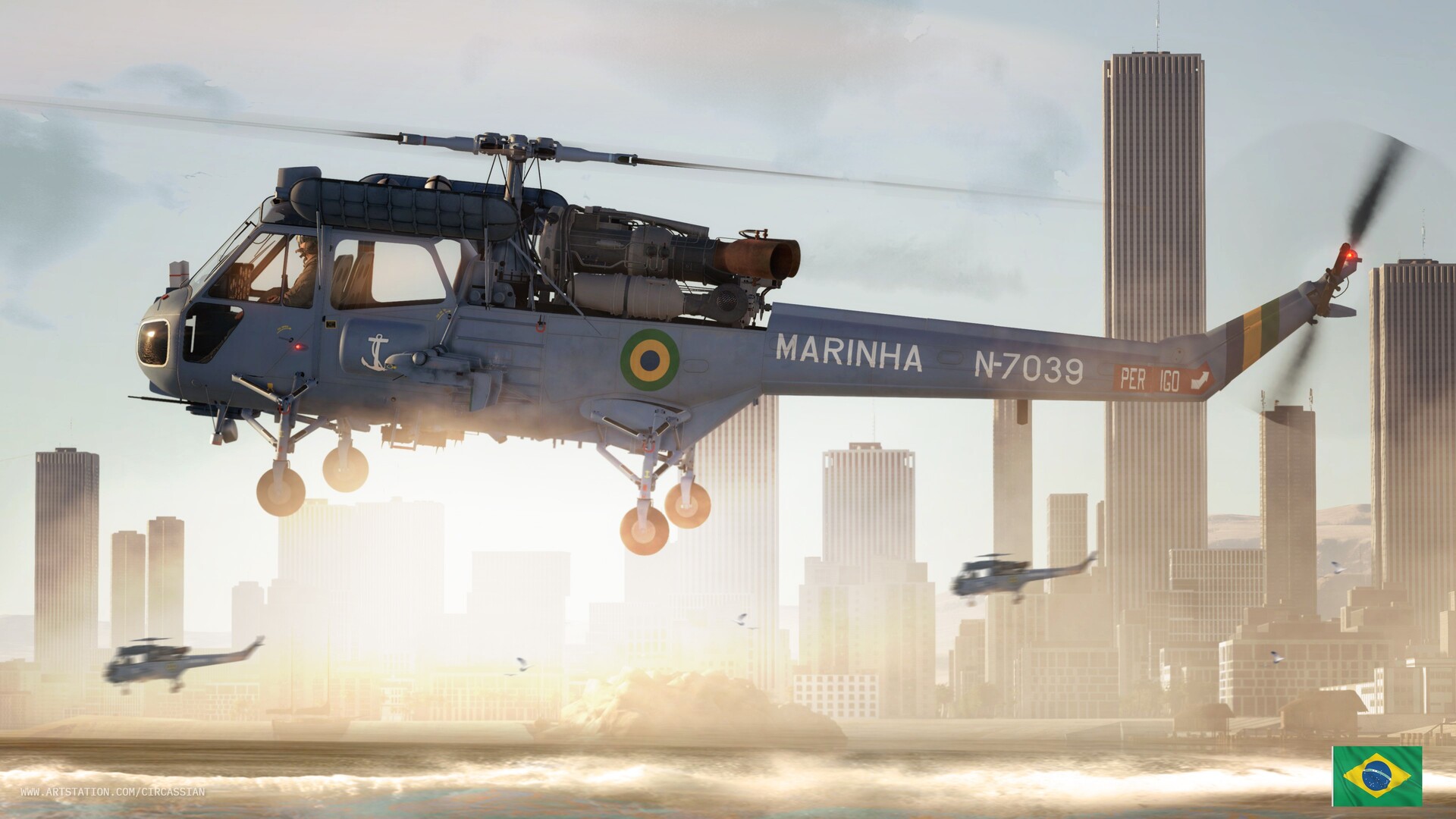 ArtStation - Wasp HAS.1 Marhina. The model included the ability to ...