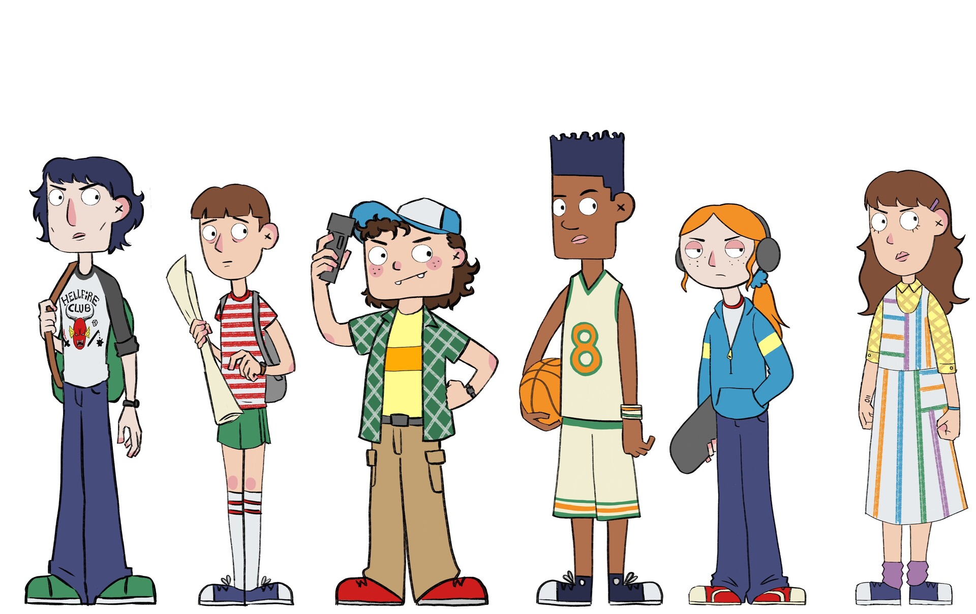 ArtStation - stranger things as a cartoon