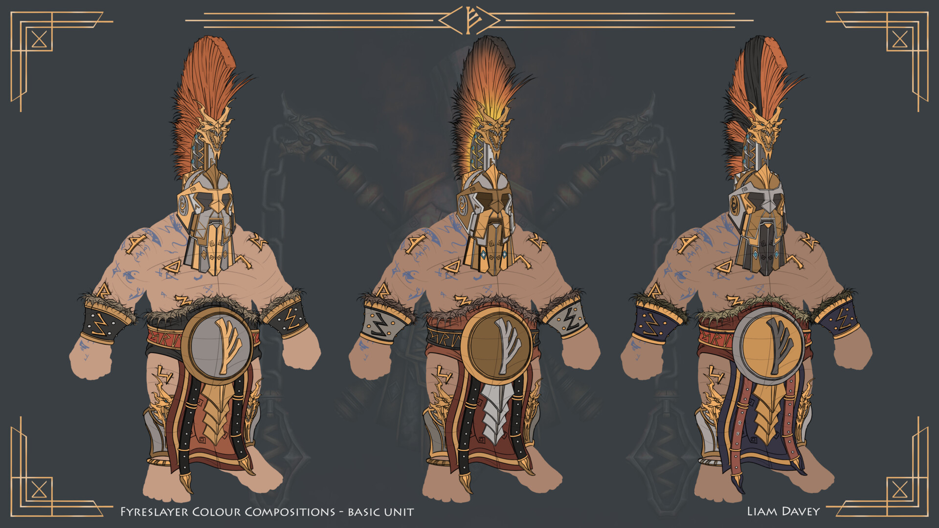 Liam Davey - Fyreslayer Ground Unit - Forge fury Berzerkers