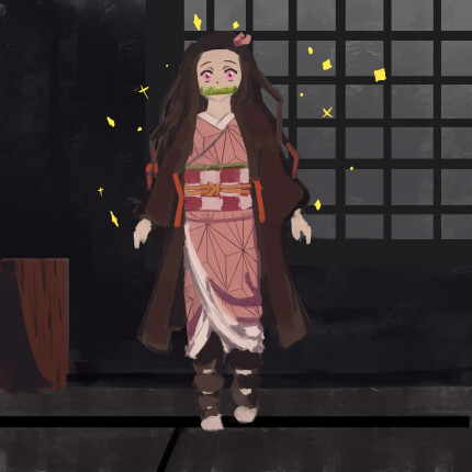 ArtStation - Nezuko from demon slayer