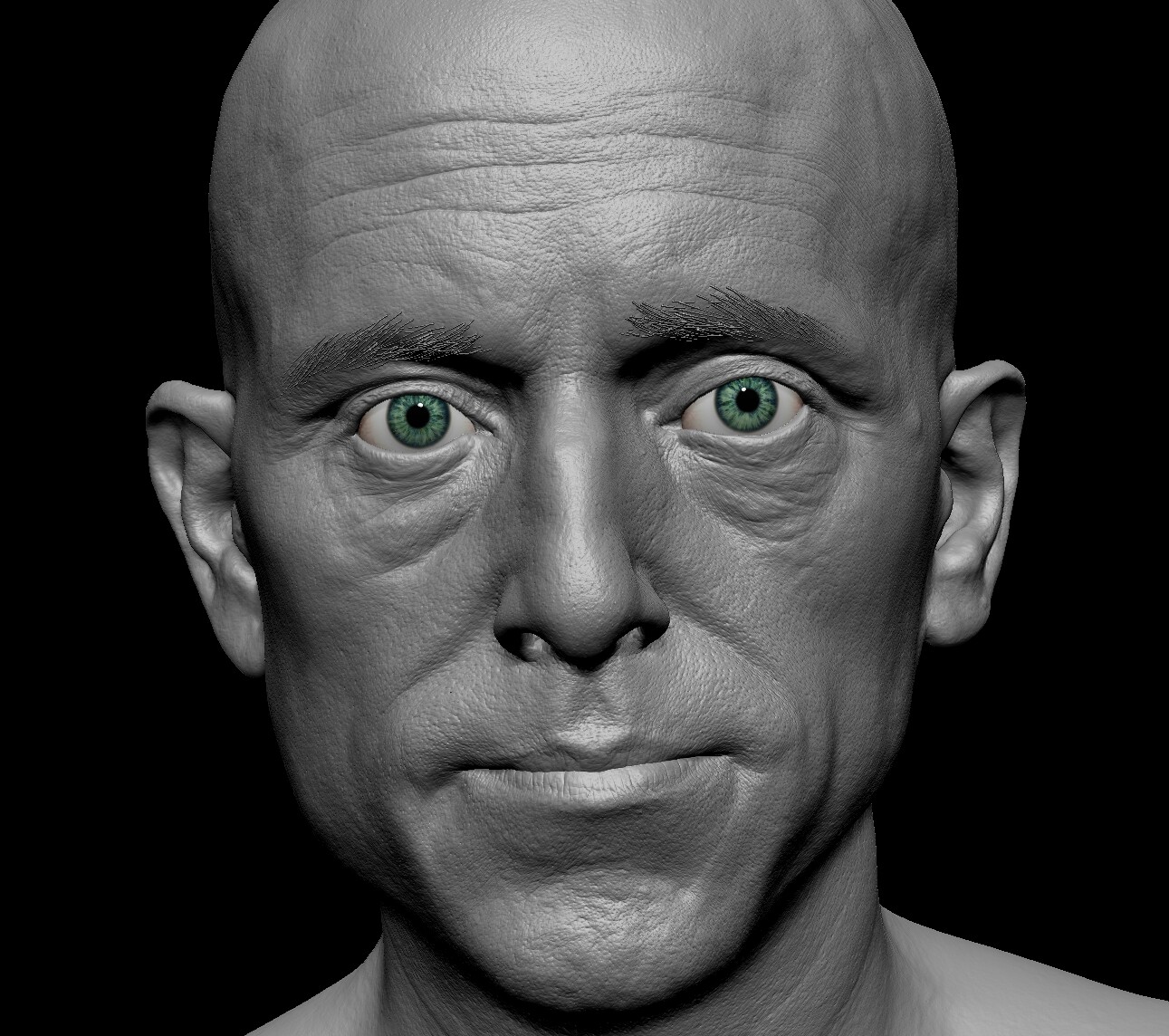 Steven Saunders - Mackenzie Crook Likeness and Blendshapes WIP