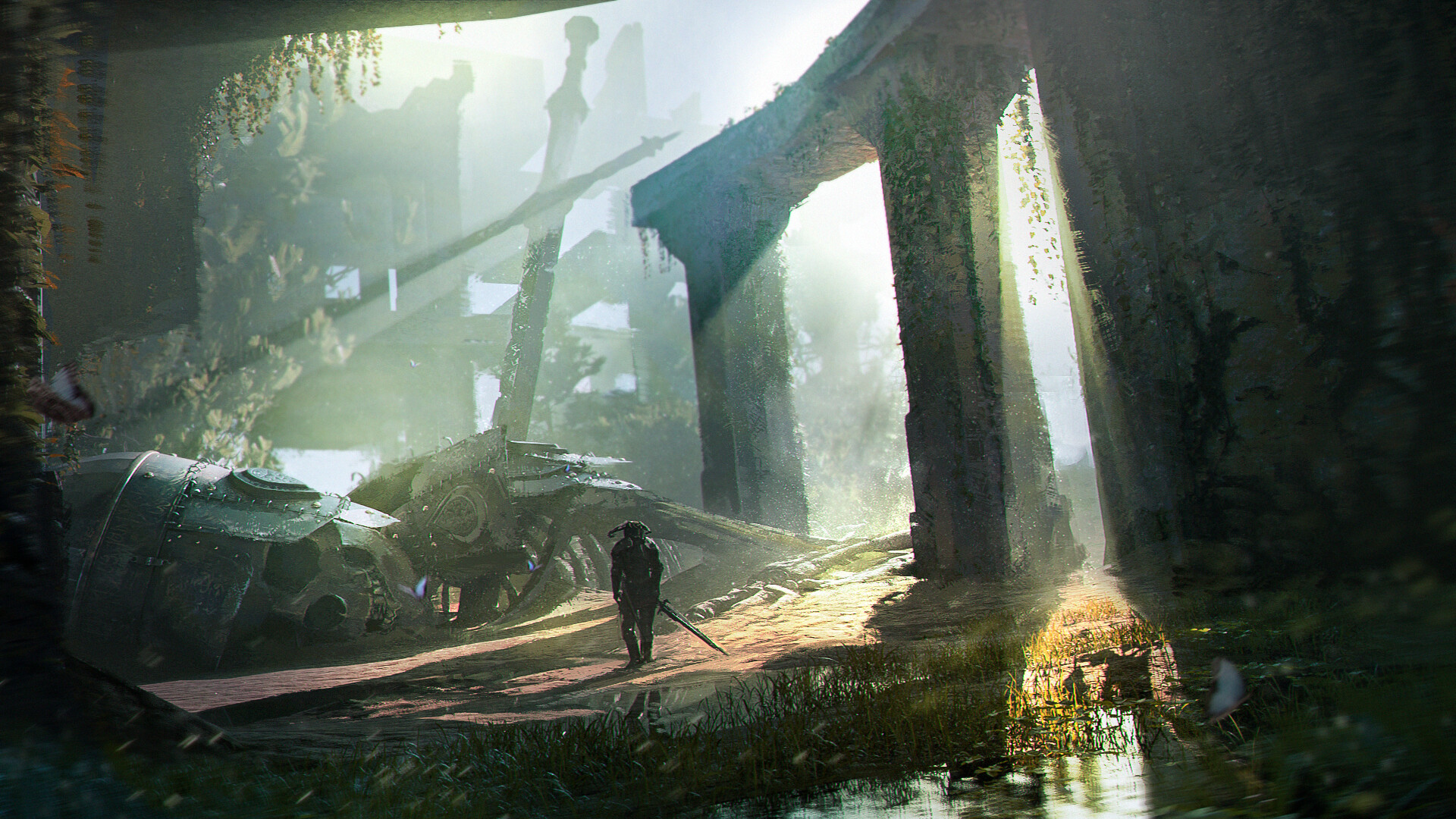 fallen giant, by Alan Marson (Dark Lord) : r/ImaginaryRuins