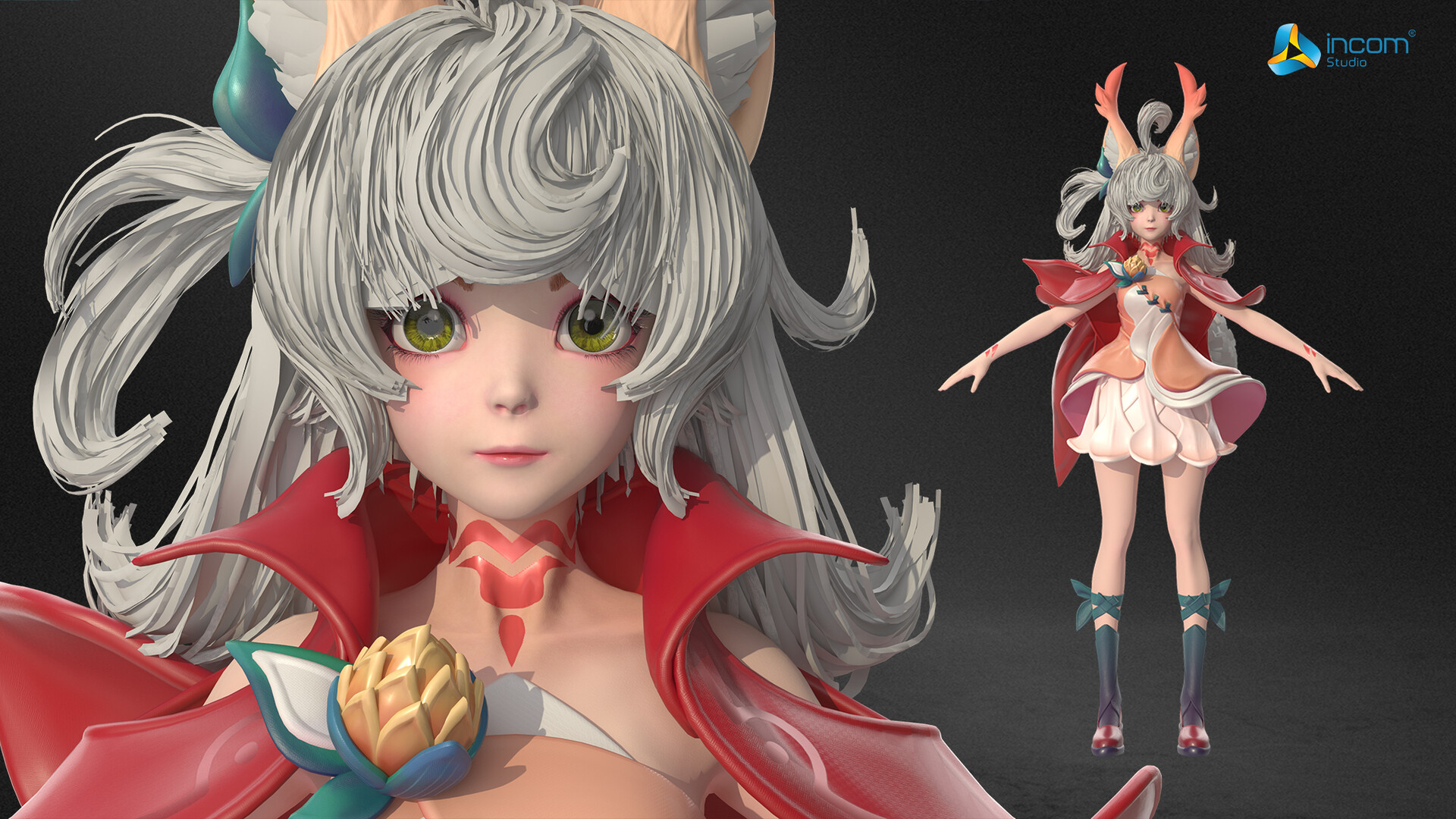 InCom Studio 3D - Aya 3D modeling - Arena of Valor Project