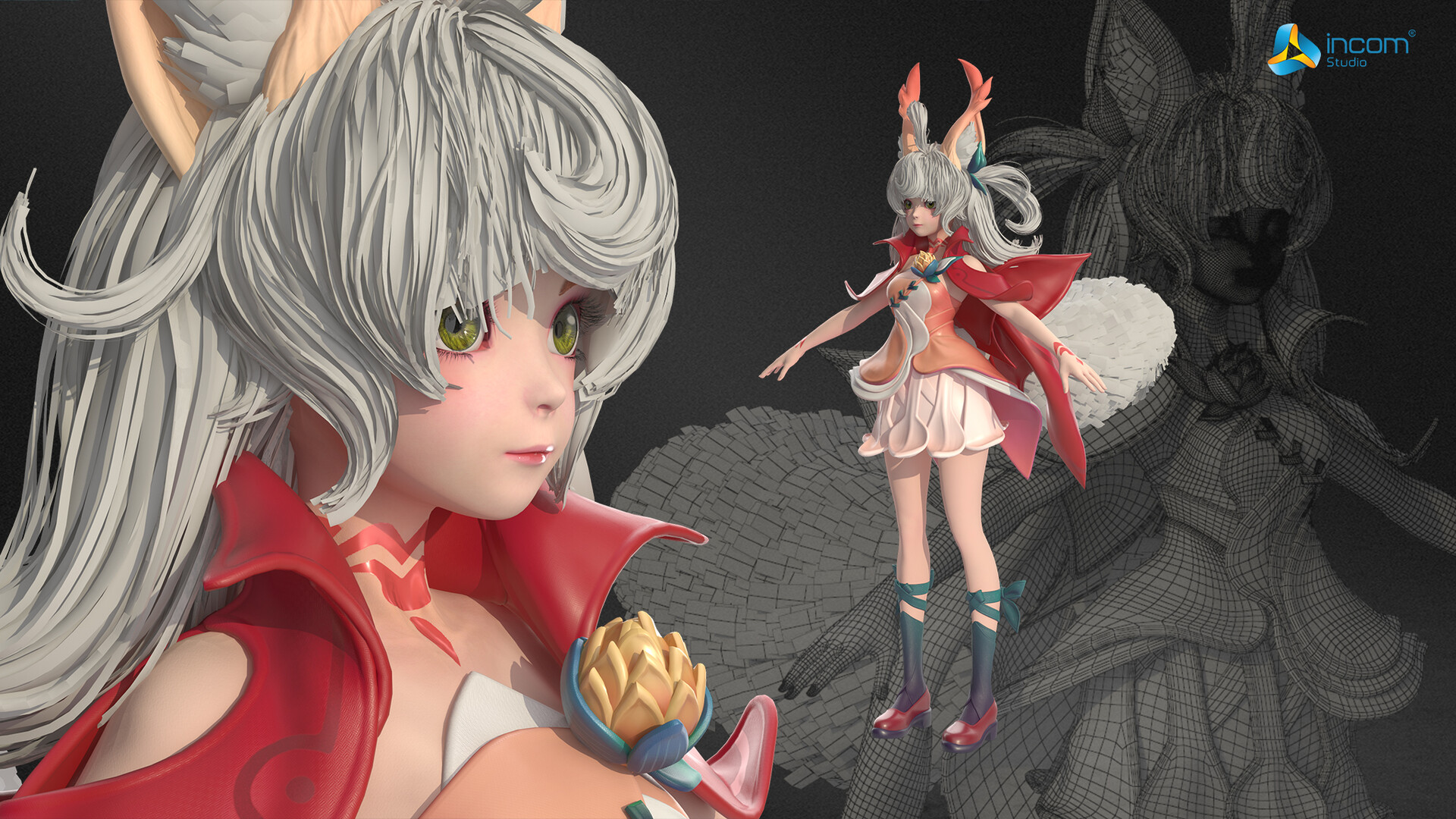 InCom Studio 3D - Aya 3D modeling - Arena of Valor Project