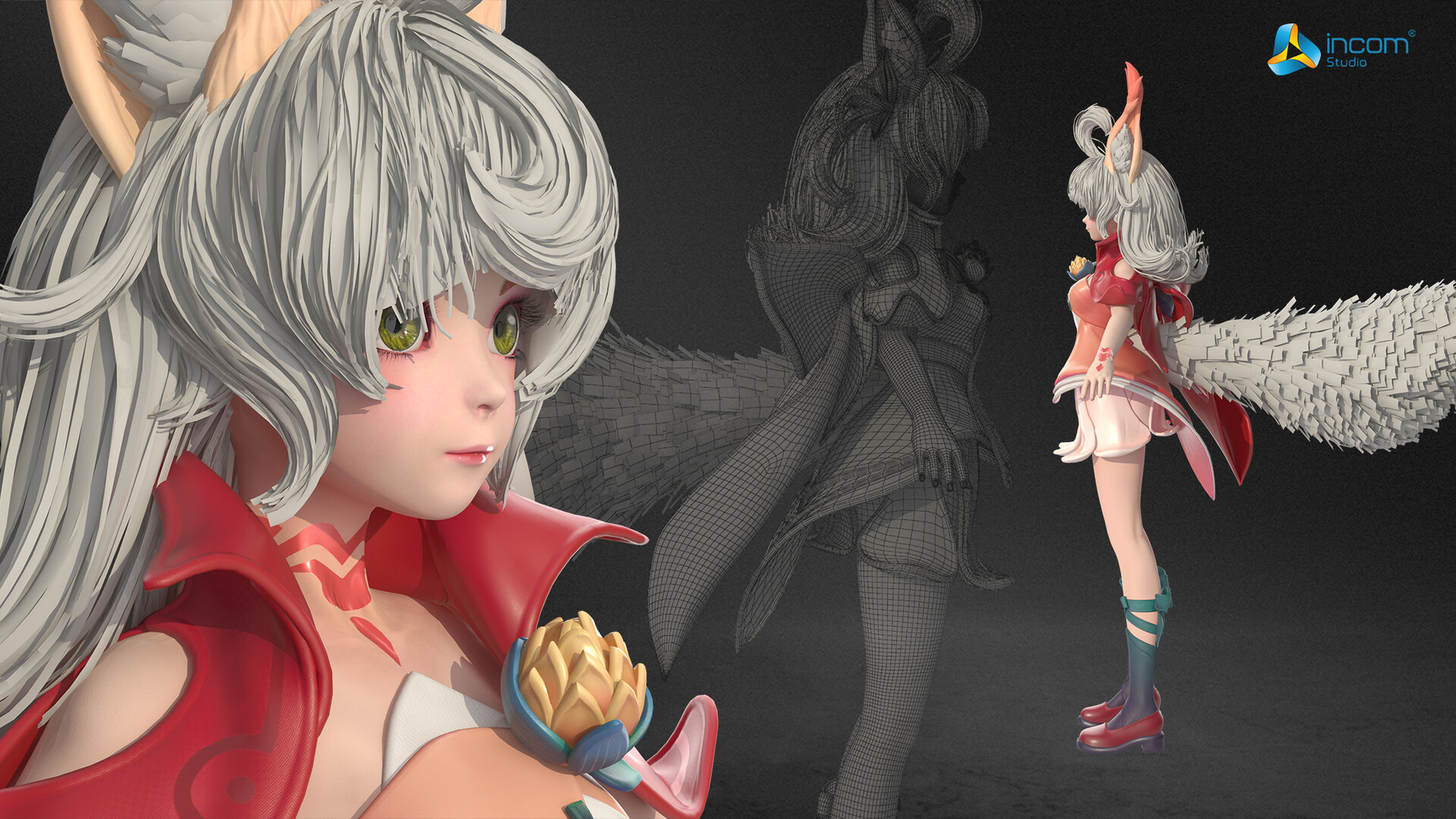 InCom Studio 3D - Aya 3D modeling - Arena of Valor Project