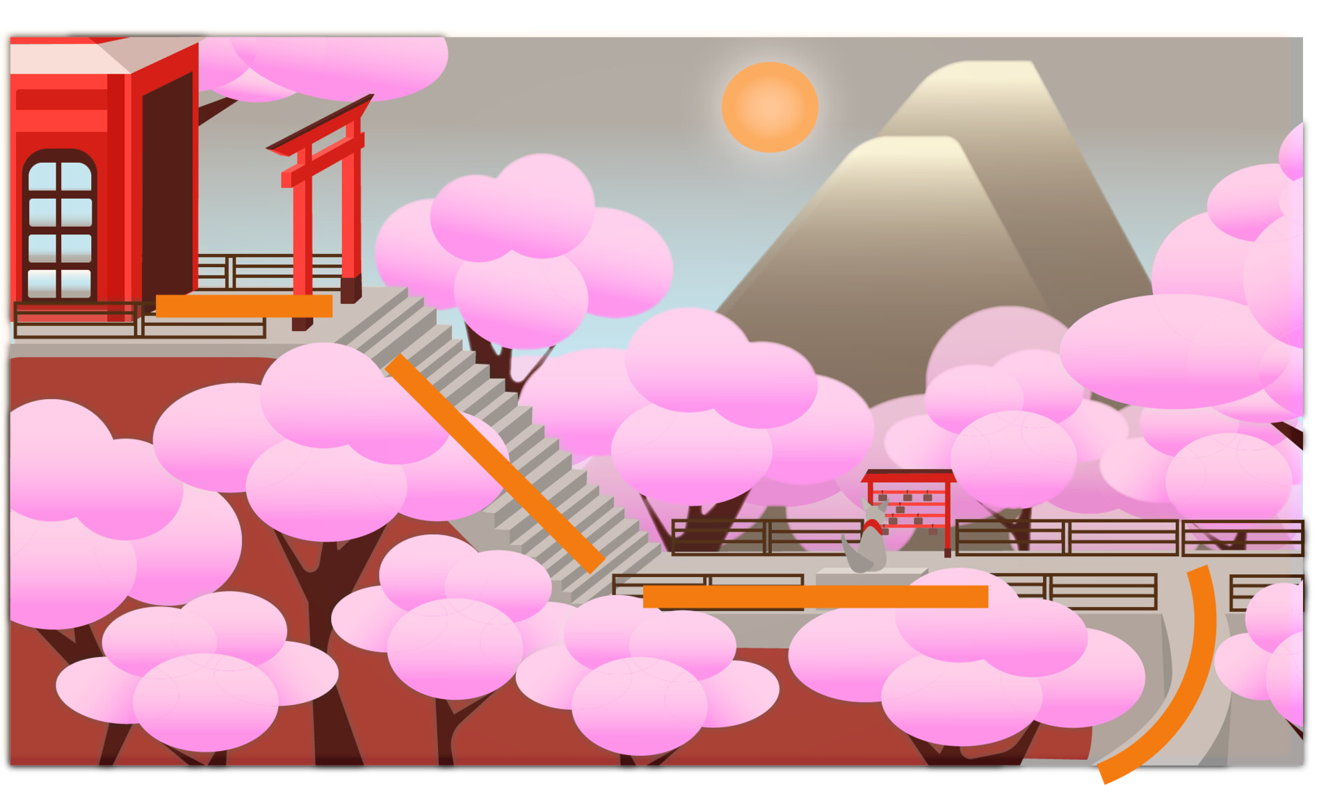 ArtStation - Japanese temple vector