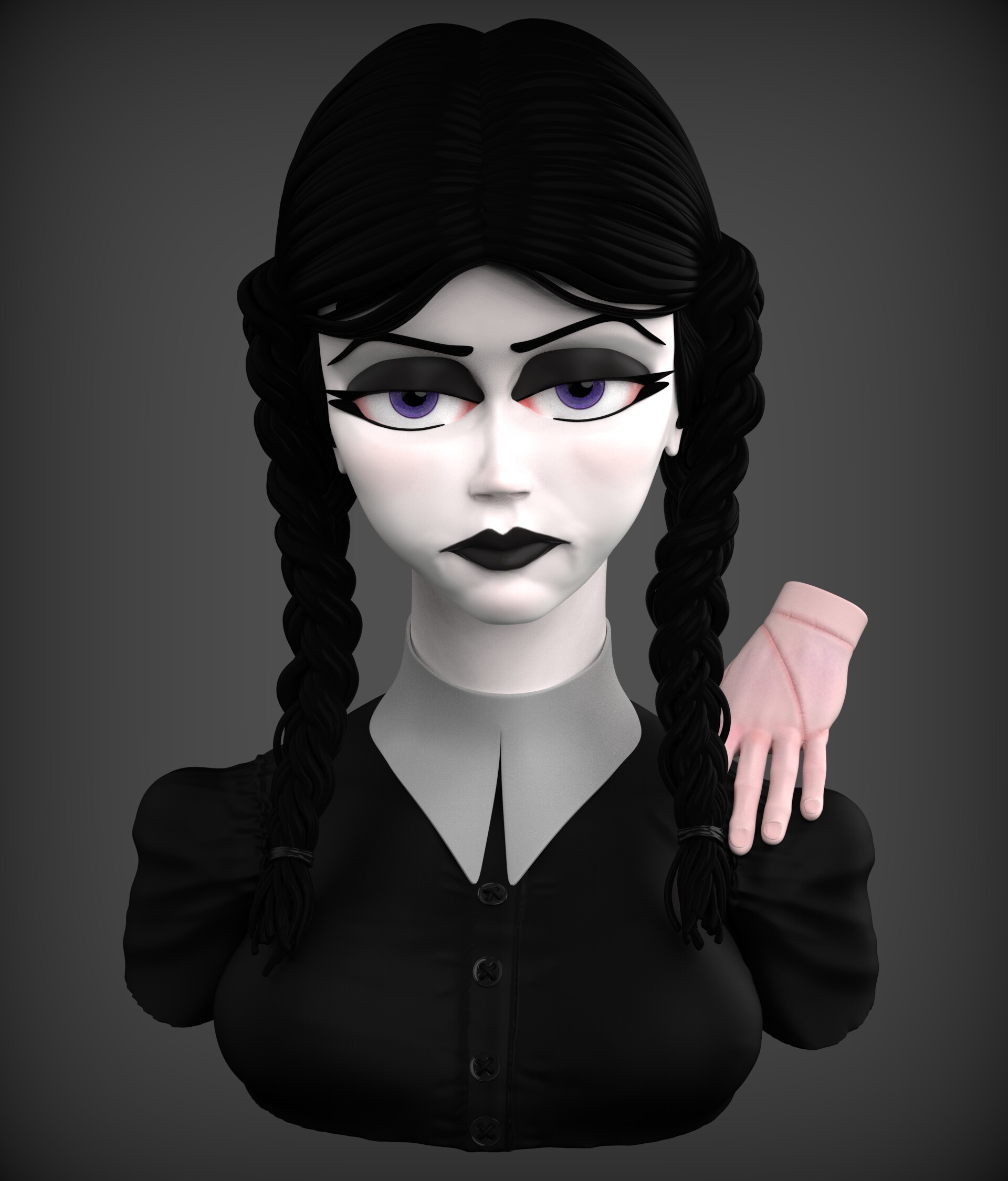 ArtStation - Wednesday Addams fanart