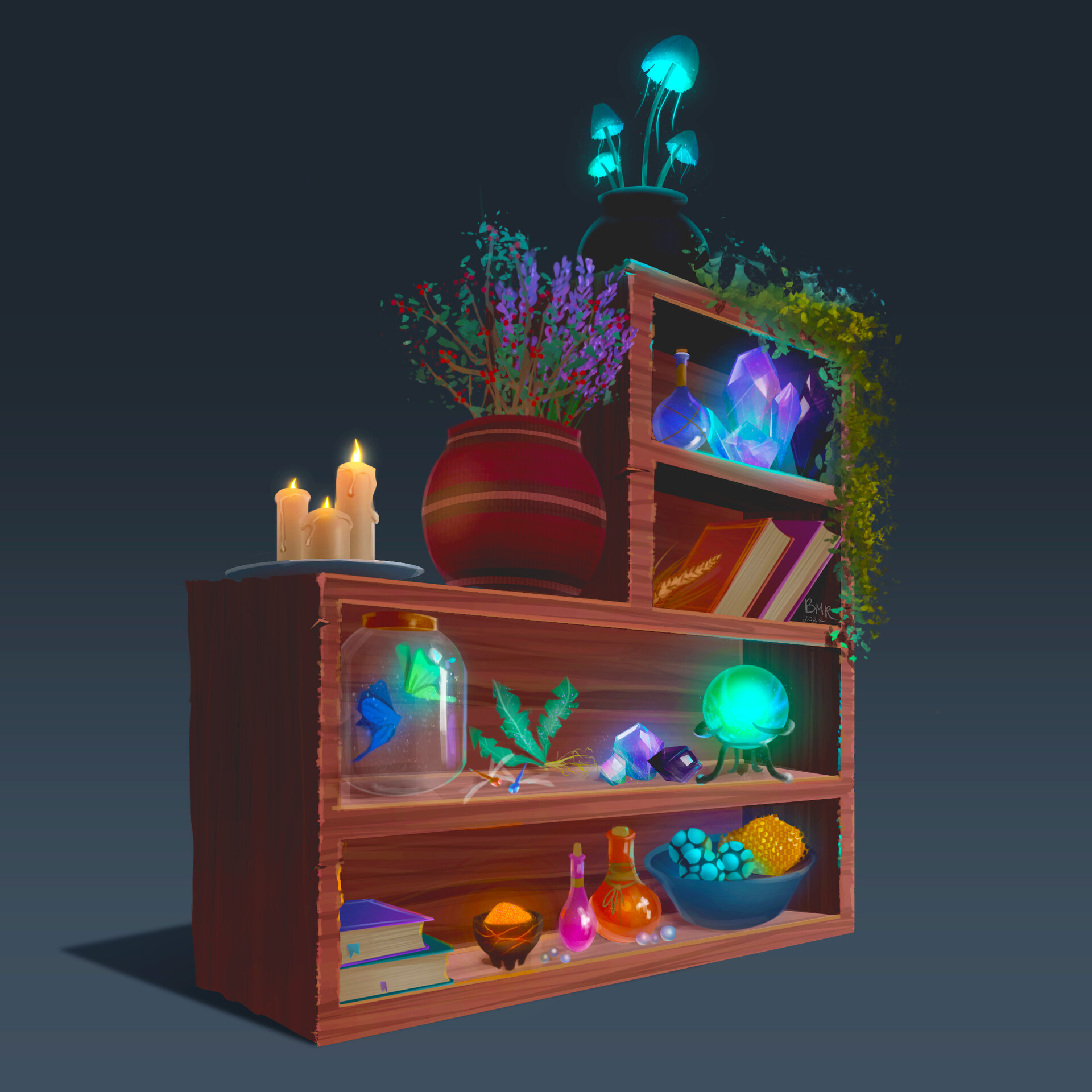 ArtStation - TES inspired shelf