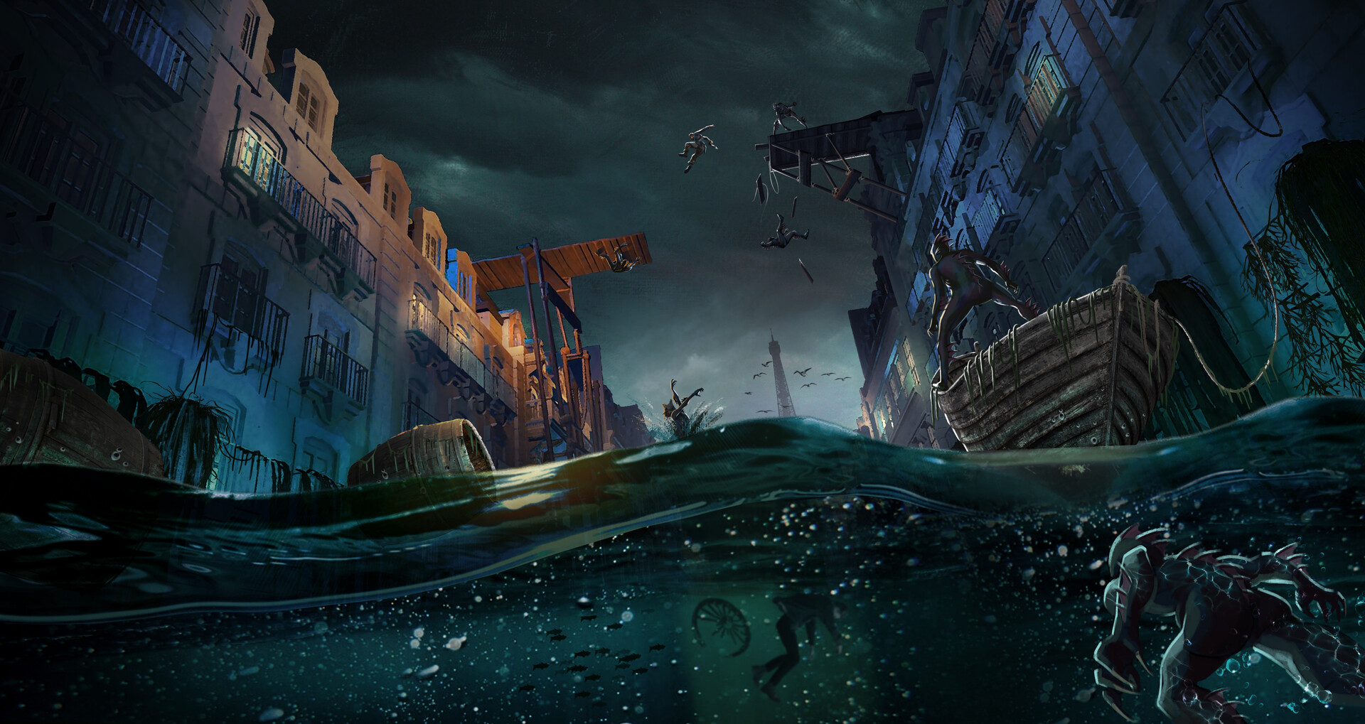 ArtStation - Escaping monsters