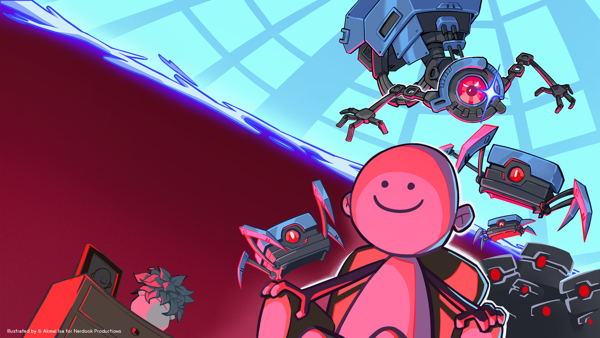 ArtStation - Rogue AI Simulator Illustration